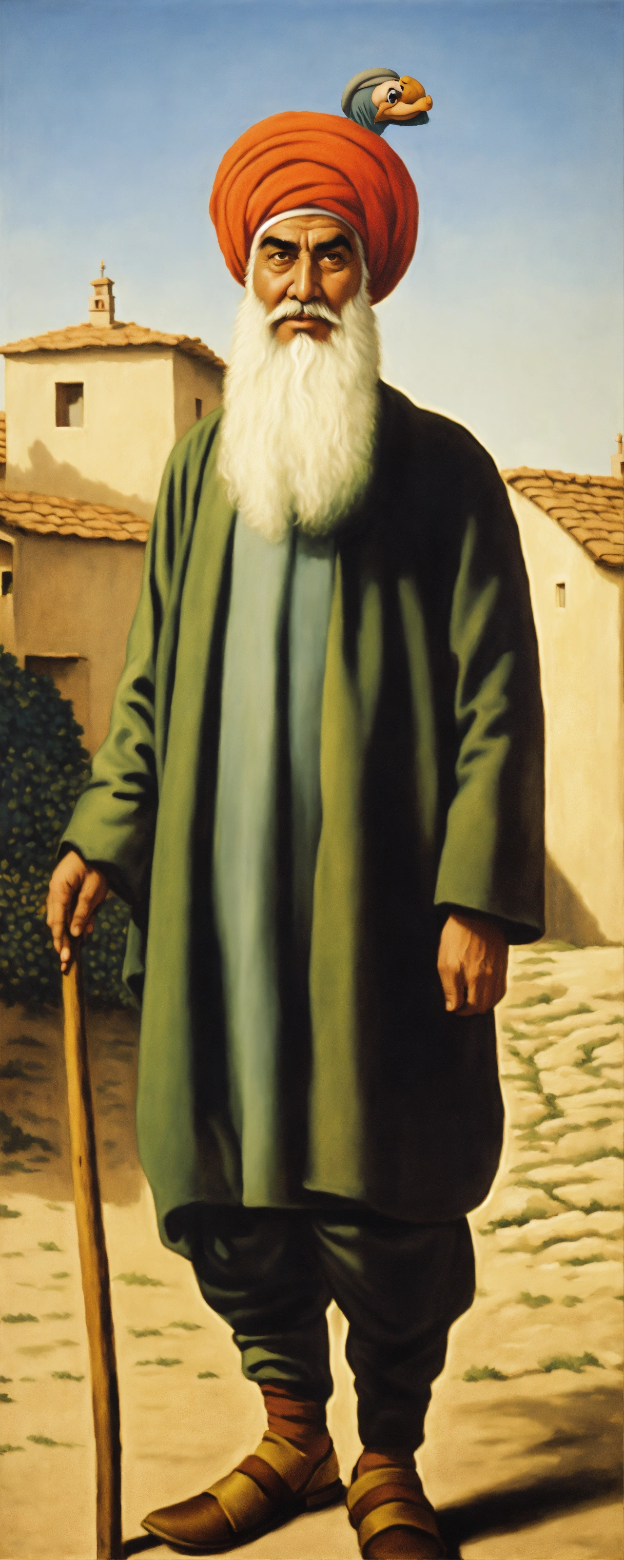 Lexica - Comedy cartoonish character Mullah Nasruddin with his funny ...