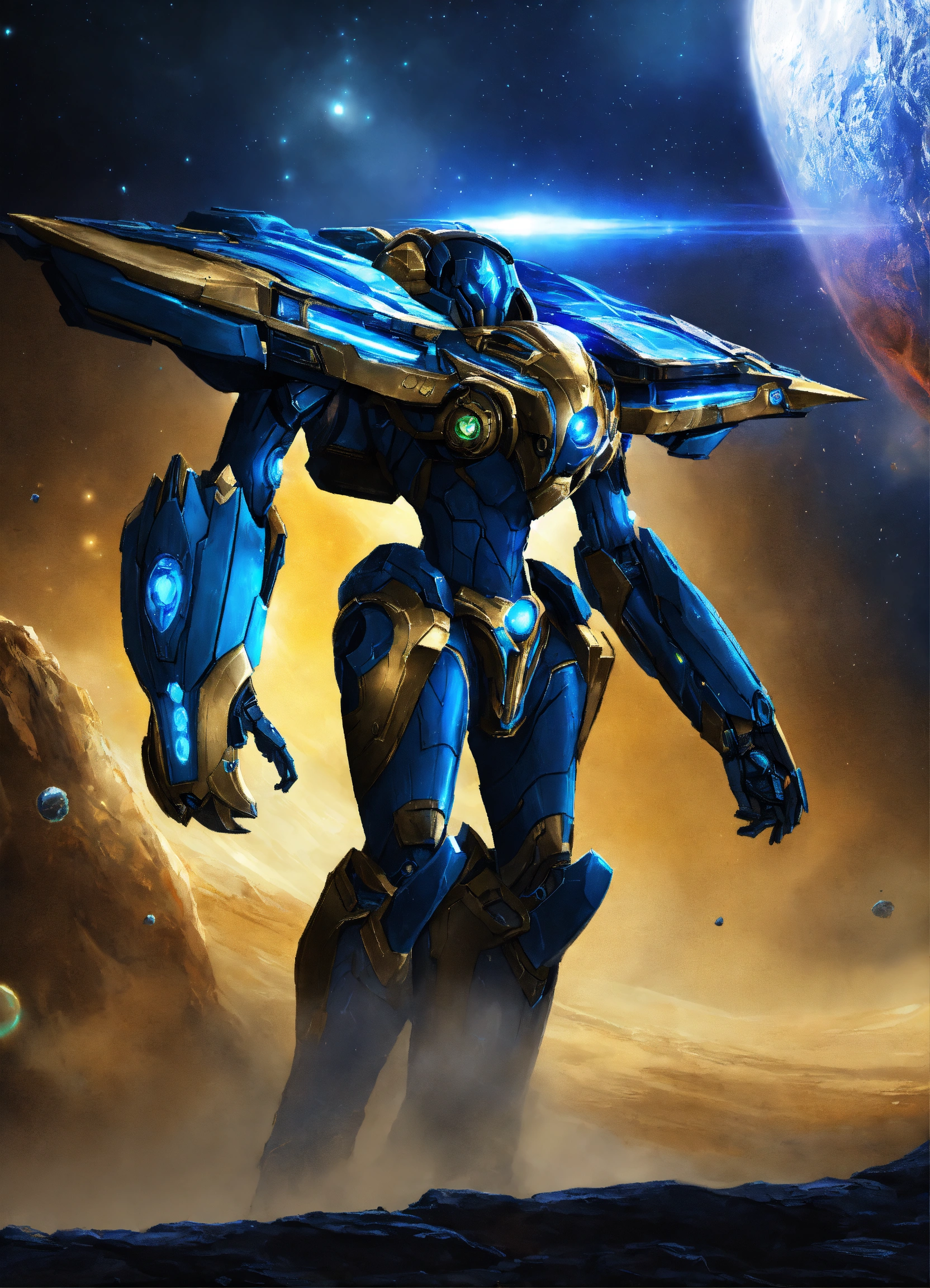 Lexica - Protoss battlecruiser, starcraft protoss art