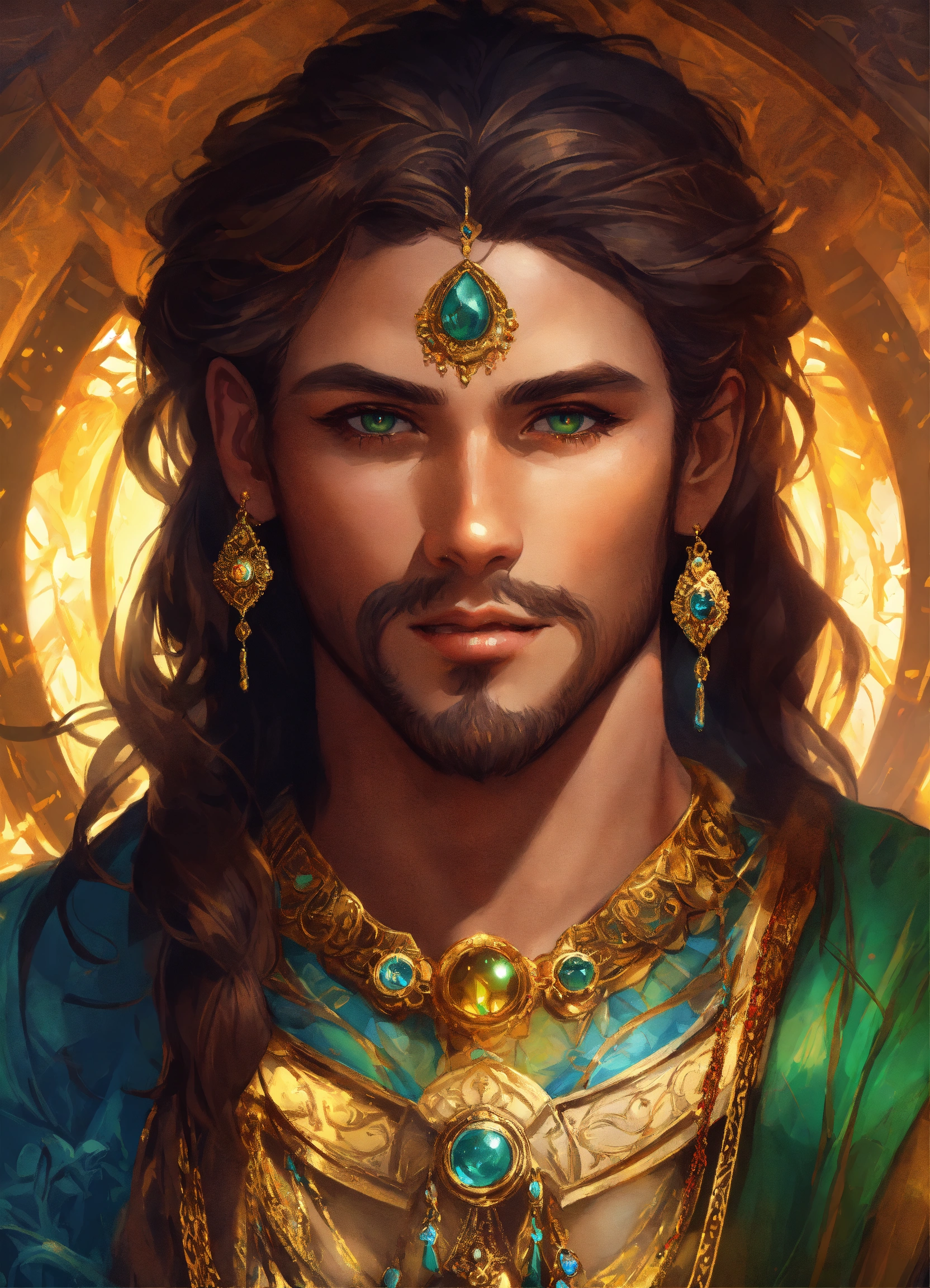 Lexica - Beautiful portrait of a gorgeous king, strong king, round ...