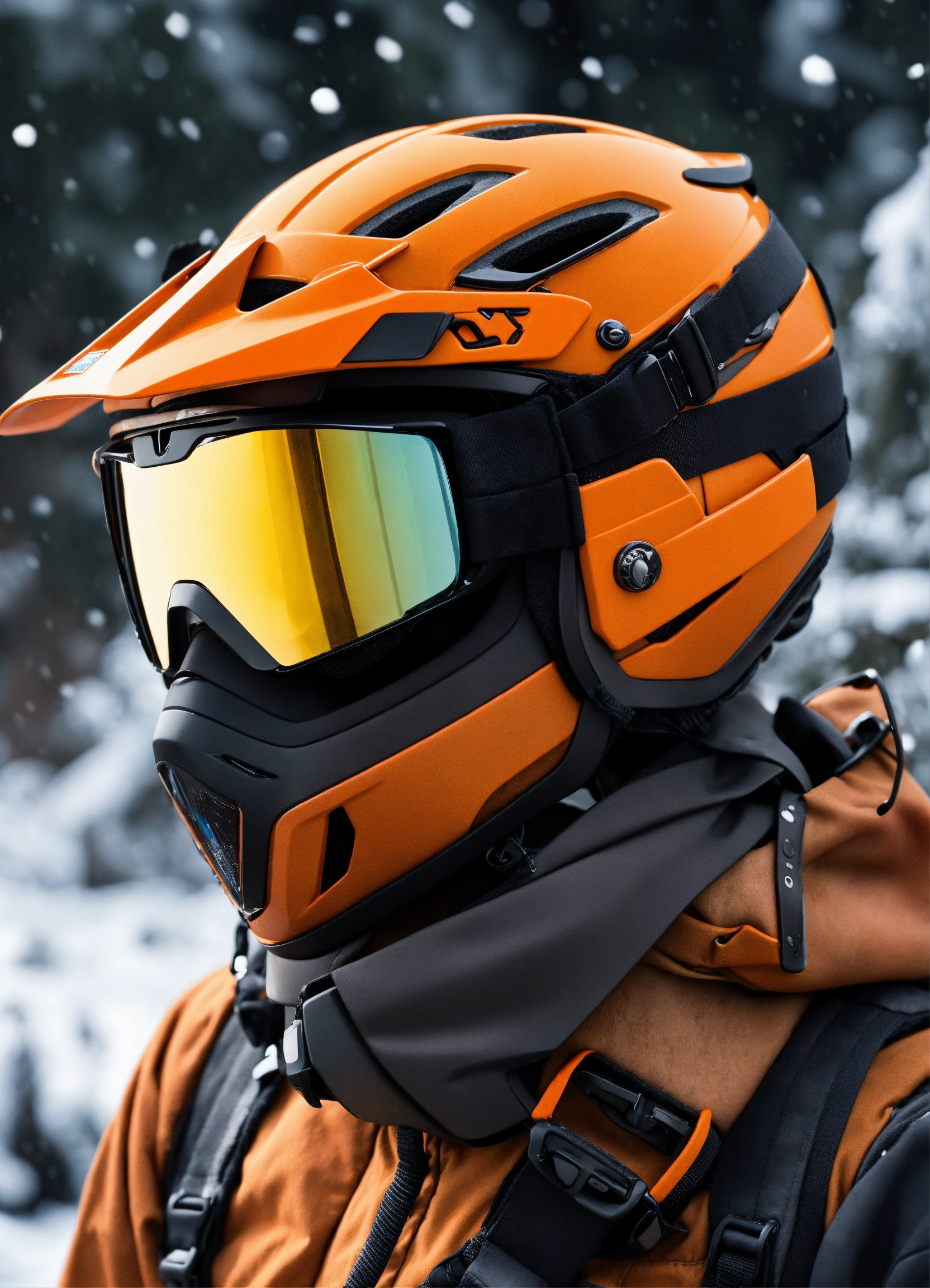 Lexica - Side view, helmet straps, snow goggles, VR headsets