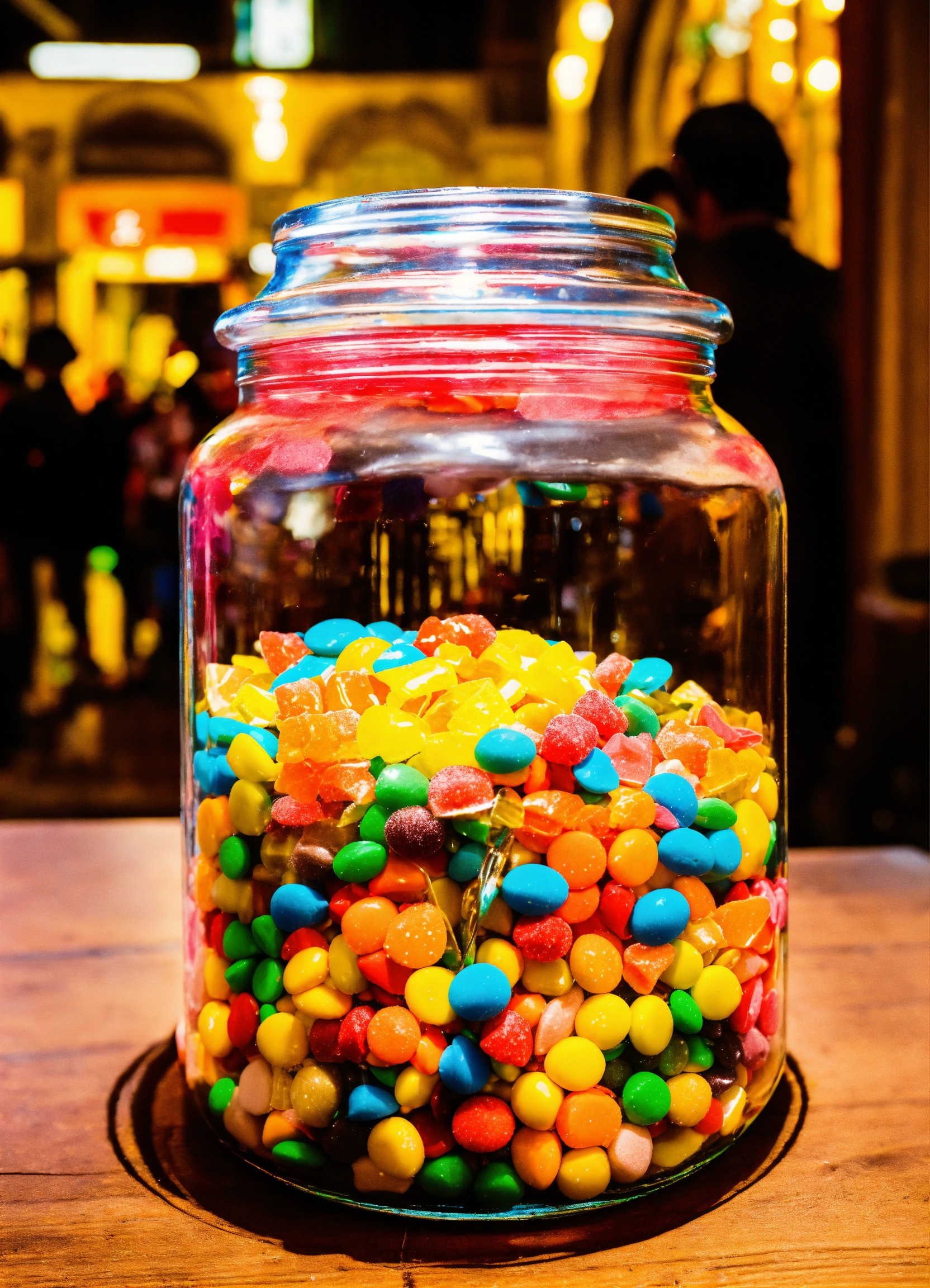 Lexica - A jar of candies in Bogota.