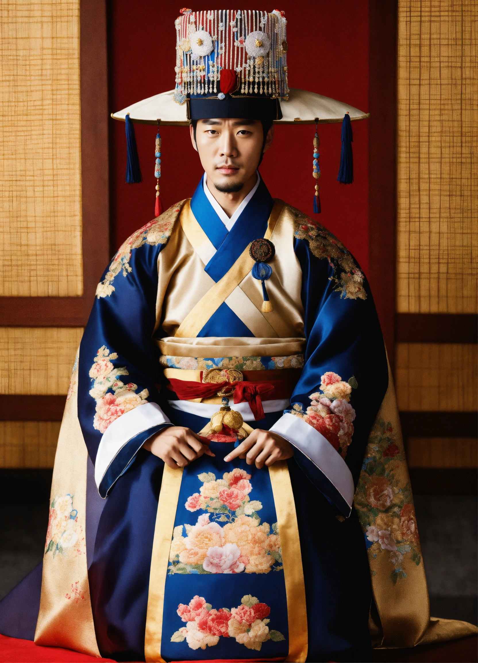 Lexica - The king of Joseon wears traditional Korean clothes and a ...