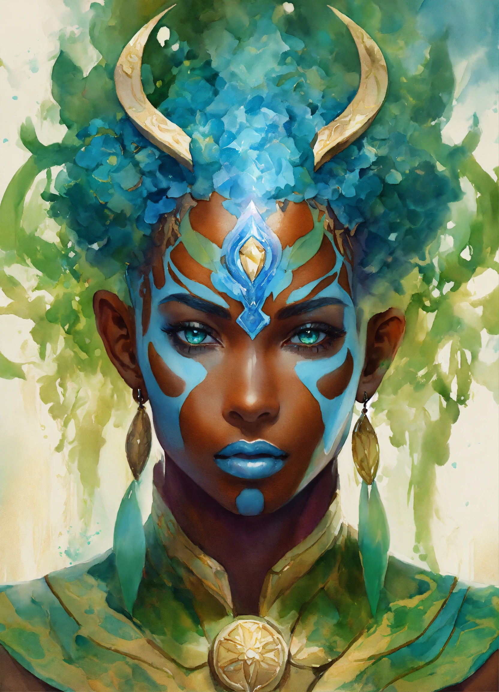 Lexica - A magnificently powerful Genasi, an elemental humanoid with ...