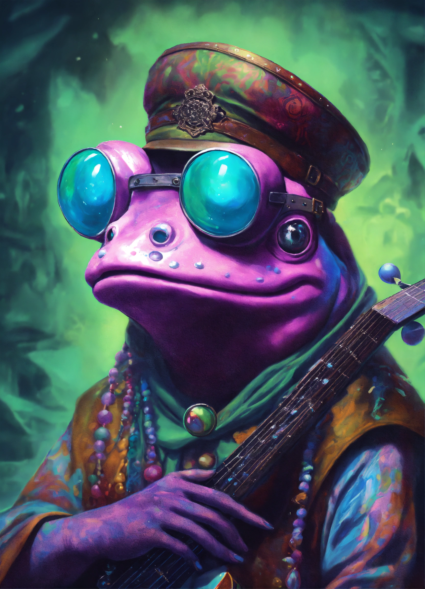 Lexica - I’m Photorealistic pastel Ghost hippie Toad in A gothic grunge ...