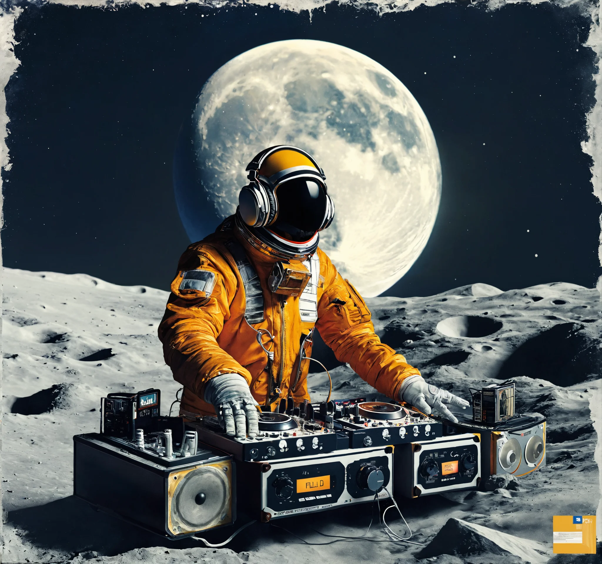 Lexica - Creame una portada de un albun .de un dj en la luna y con todo ...