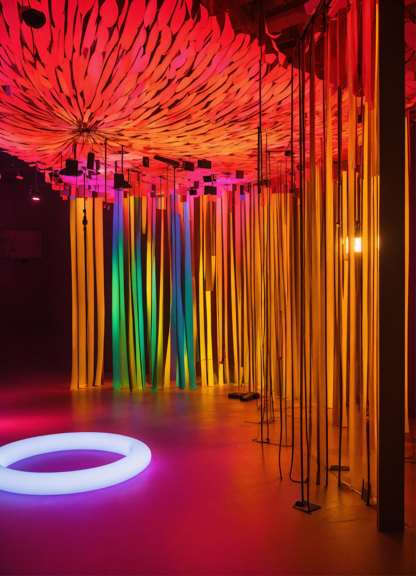 Lexica - Construct an immersive installation artwork that transforms a physical space, utilizing ...