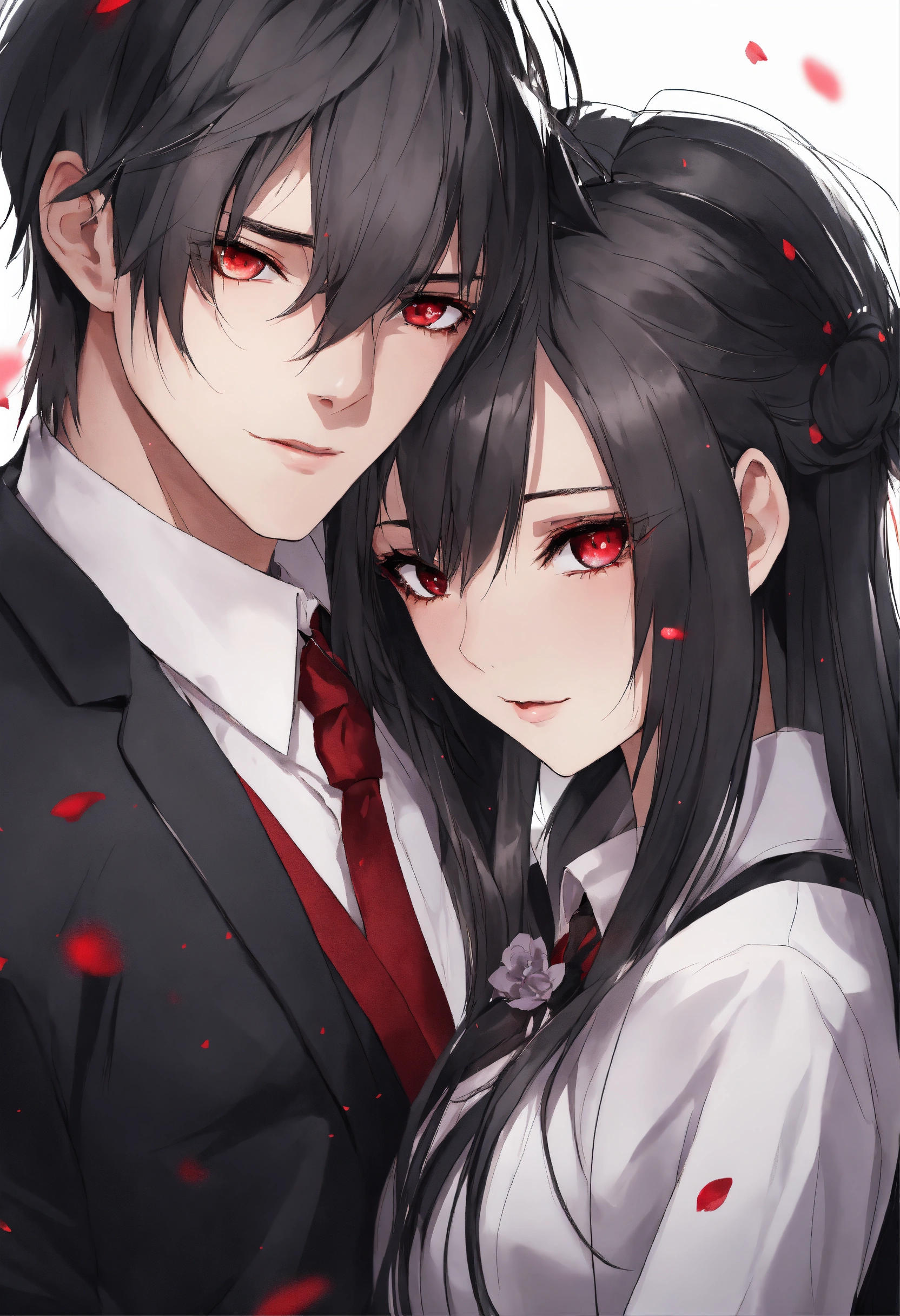 Lexica - Guy and girl 20 years old. twins. The girl has white long ...