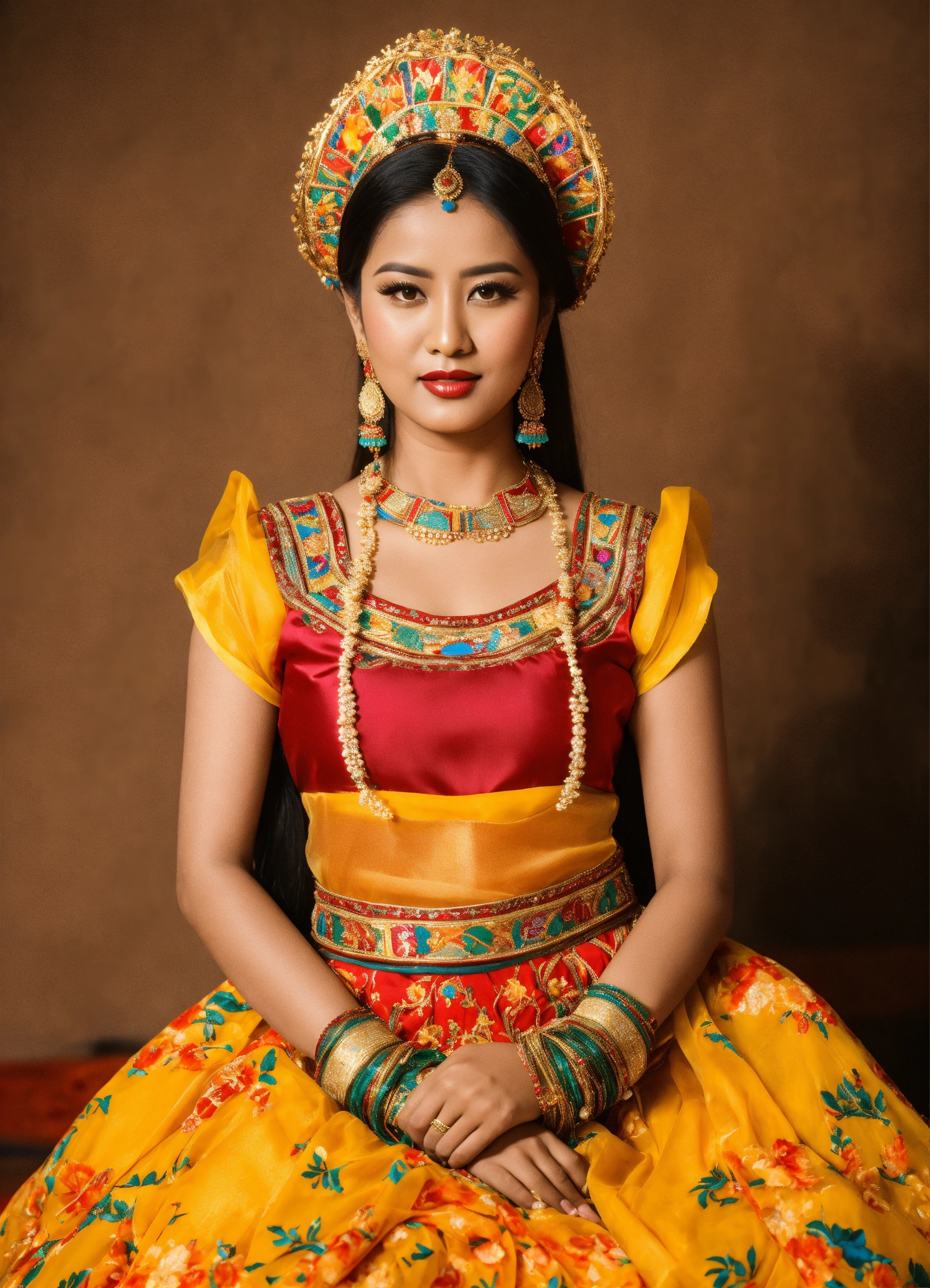Lexica - Teria Magar wearing cultural magar dress