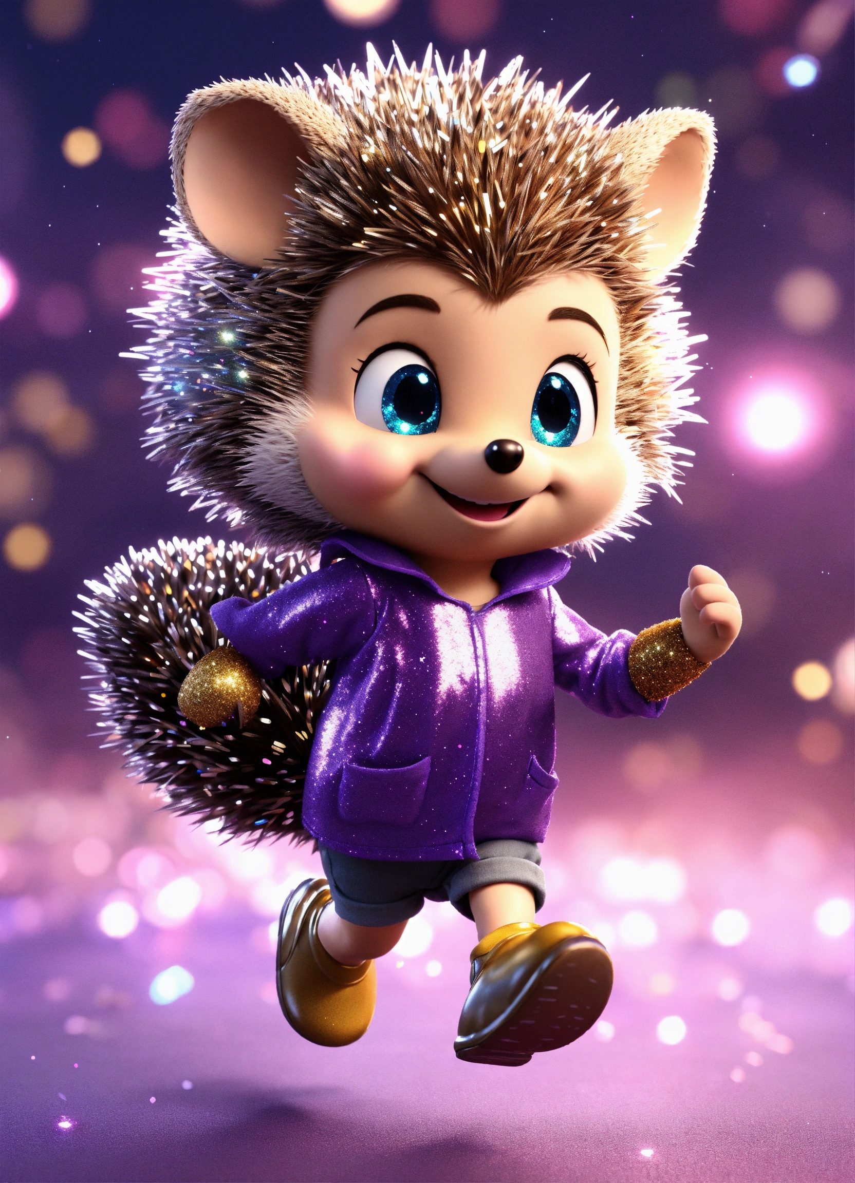 Lexica - Disney cartoon character, chibi, kind hedgehog glittery ...