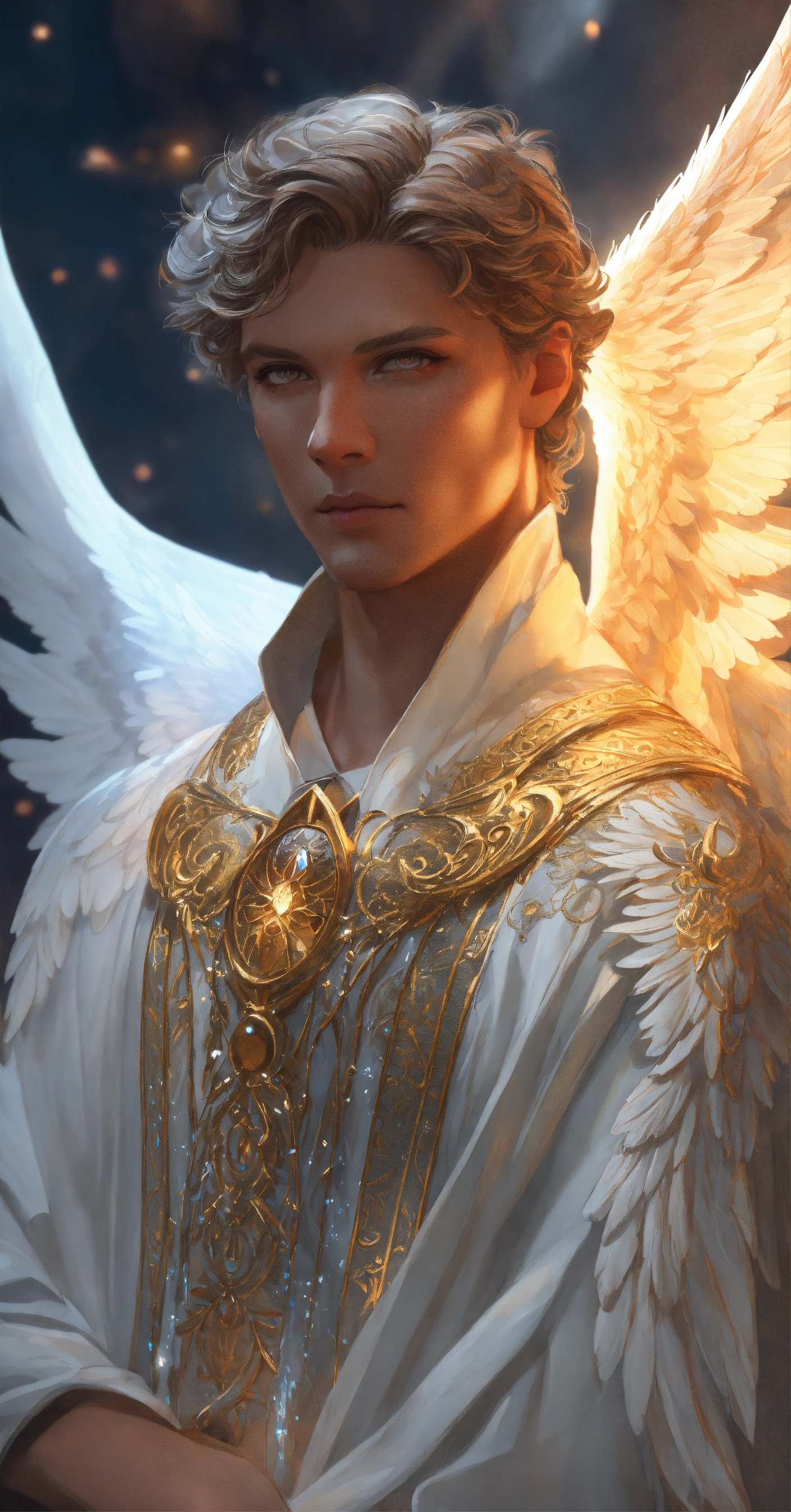 Lexica - Male angel, wings, intricate, headshot, highly detailed ...