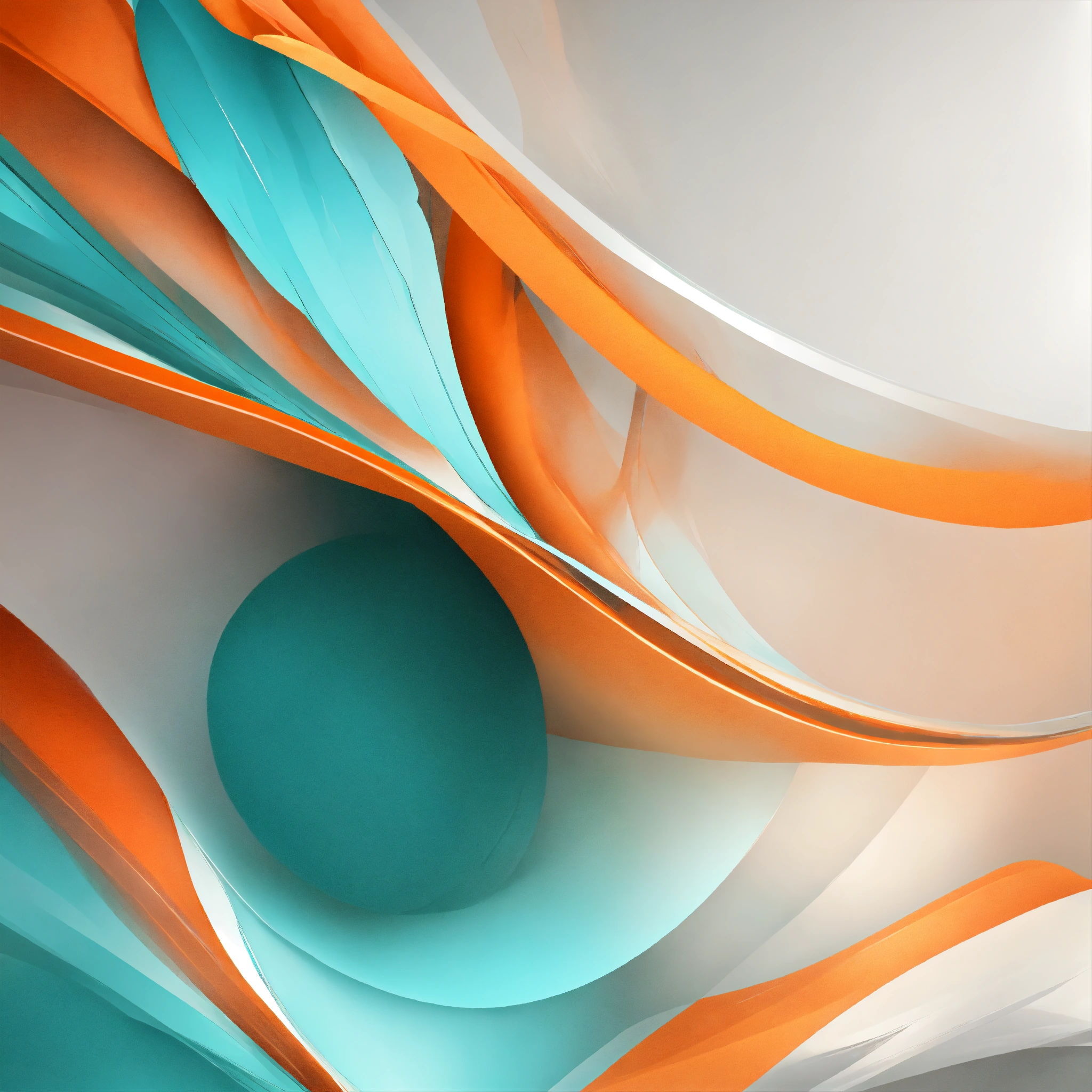 Lexica - Neutral, shades of cyan and orange color, no dark color ...