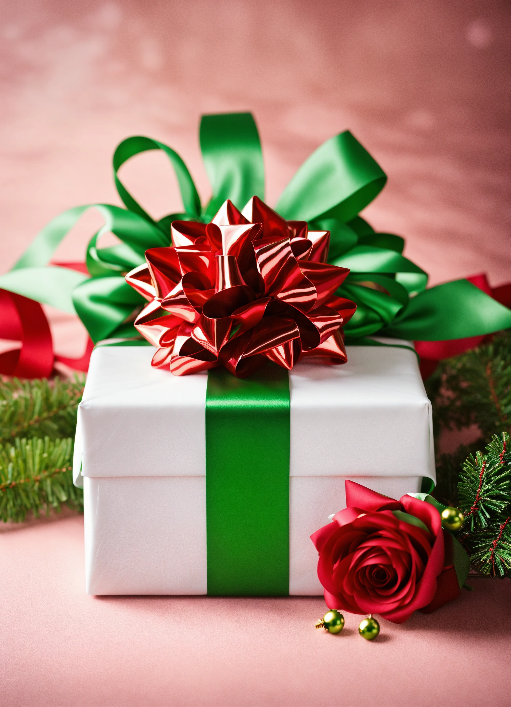 Lexica - Creating a photo-realistic image of a beautifully wrapped gift ...