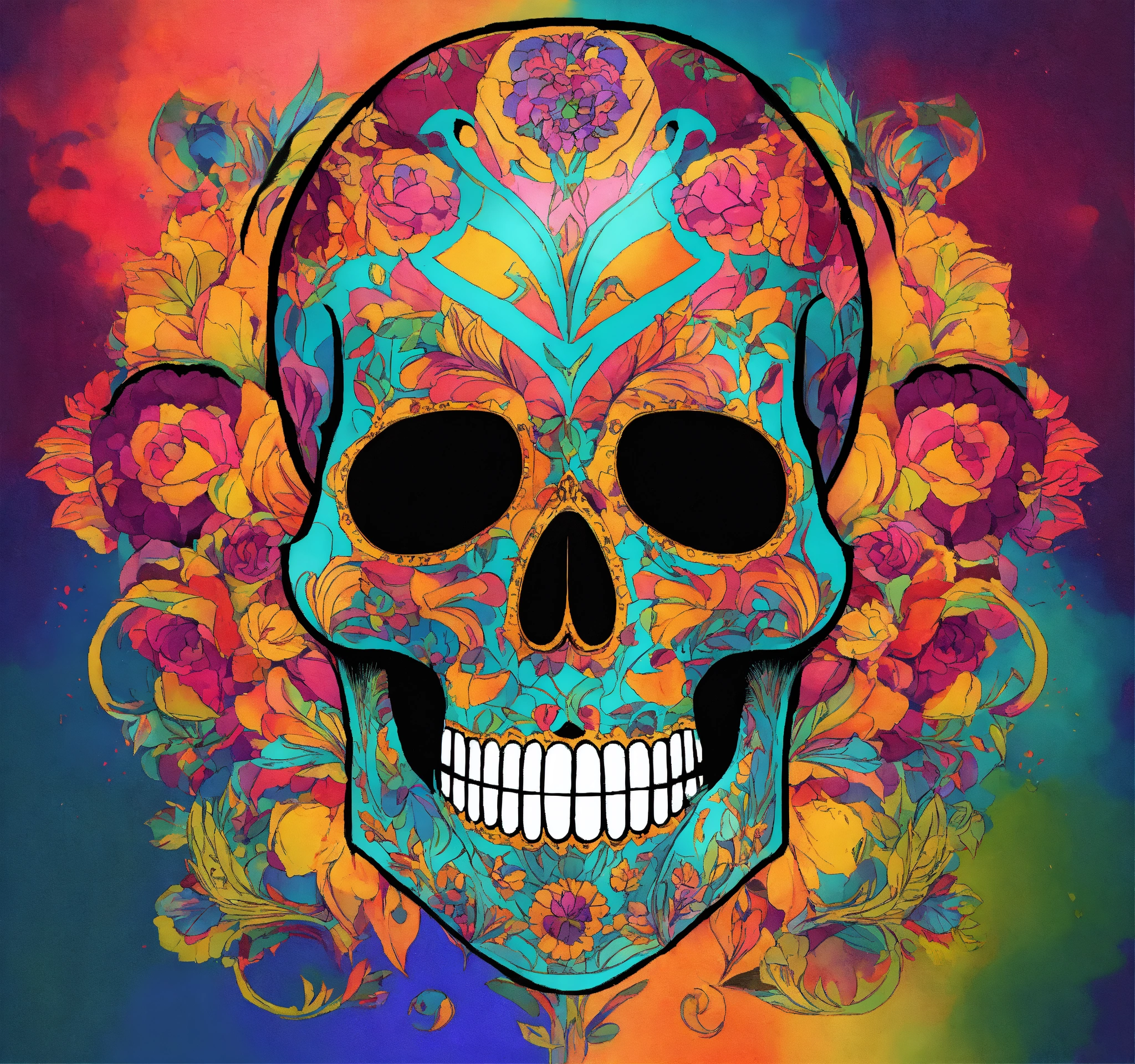 Lexica - DIBUJO CALAVERA Abstracto