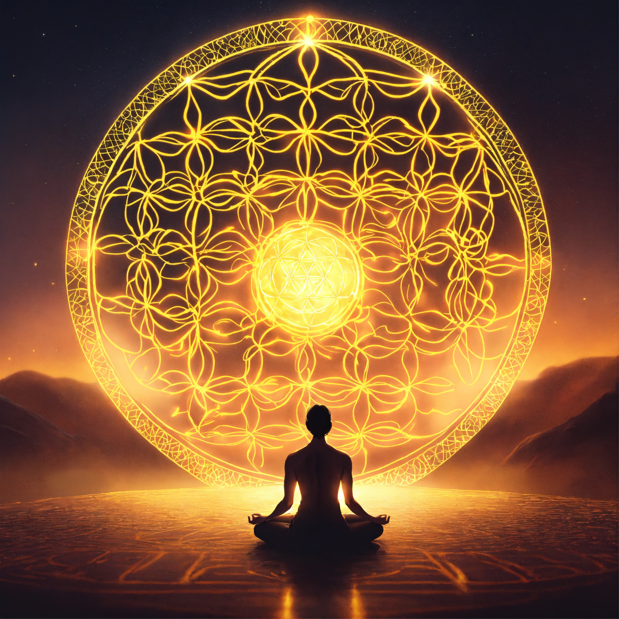 Lexica - Meditation. I am presence. flower of life. light. illumination ...