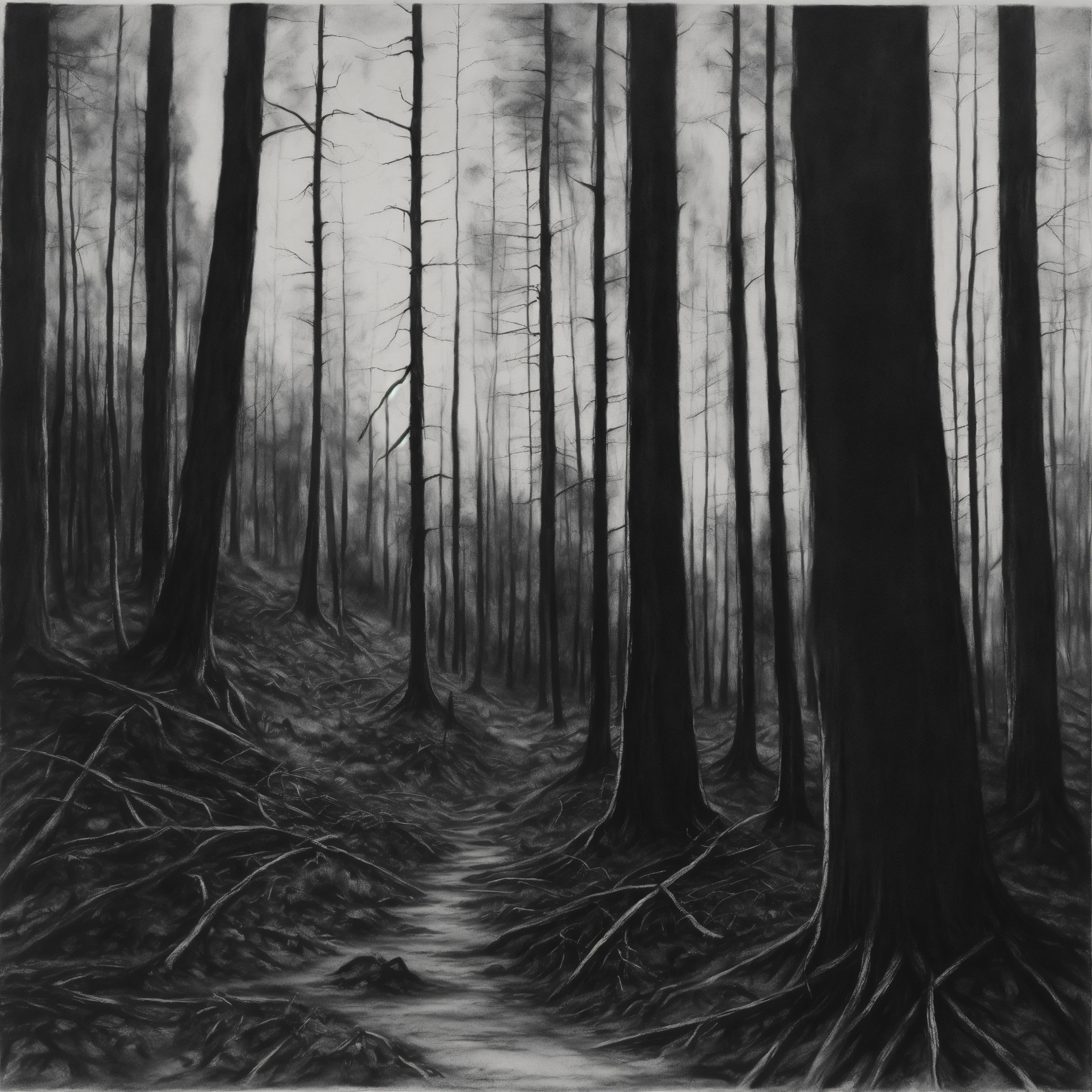 Lexica - A pitch black forest, super macabre in a macabre forest ...