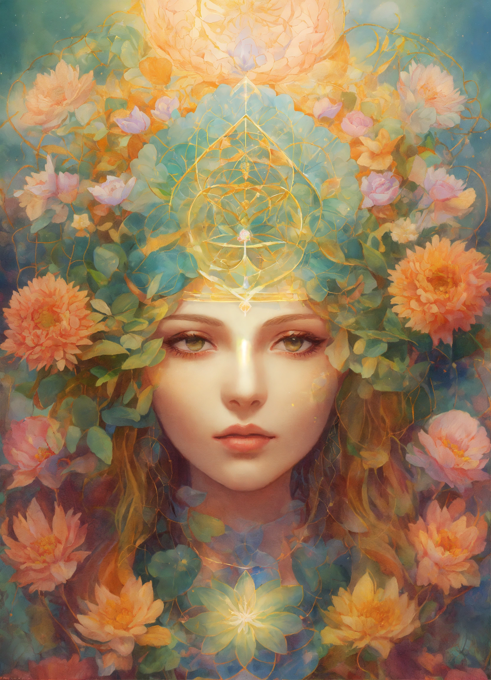 Lexica - Illustrated like lucie cousturier flora goddess of flowers ...