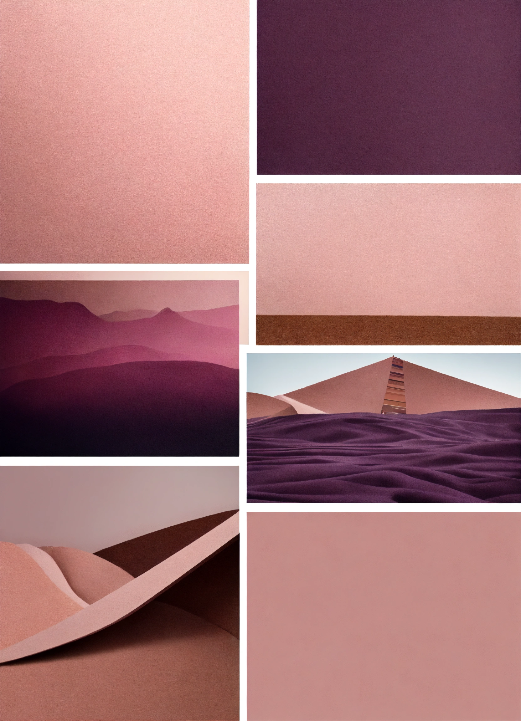 Lexica - Muted tones of dusty pink and dark purple combination images ...