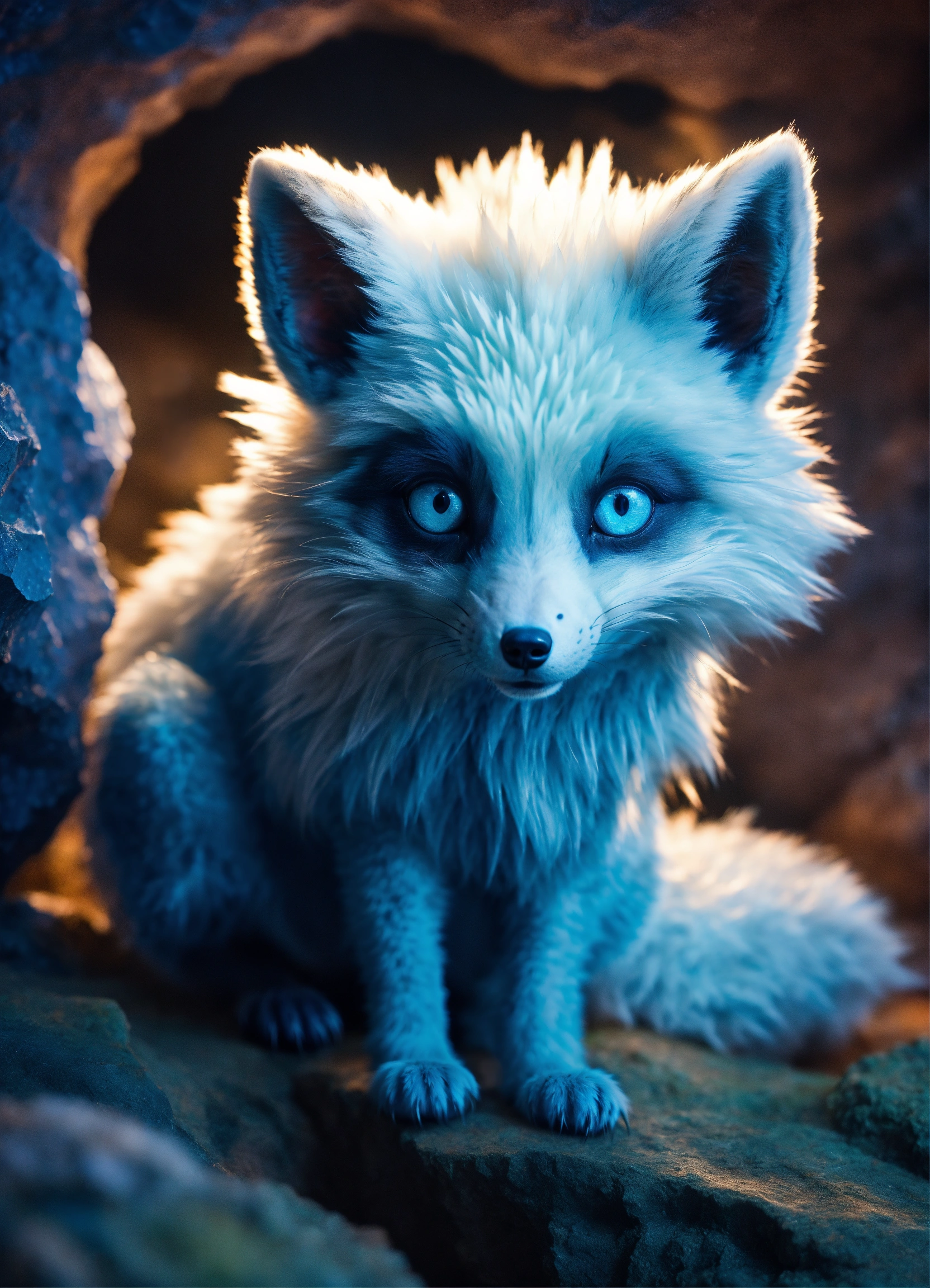 Lexica - A fluffy alien creature that is like an arctic fox with lizard ...