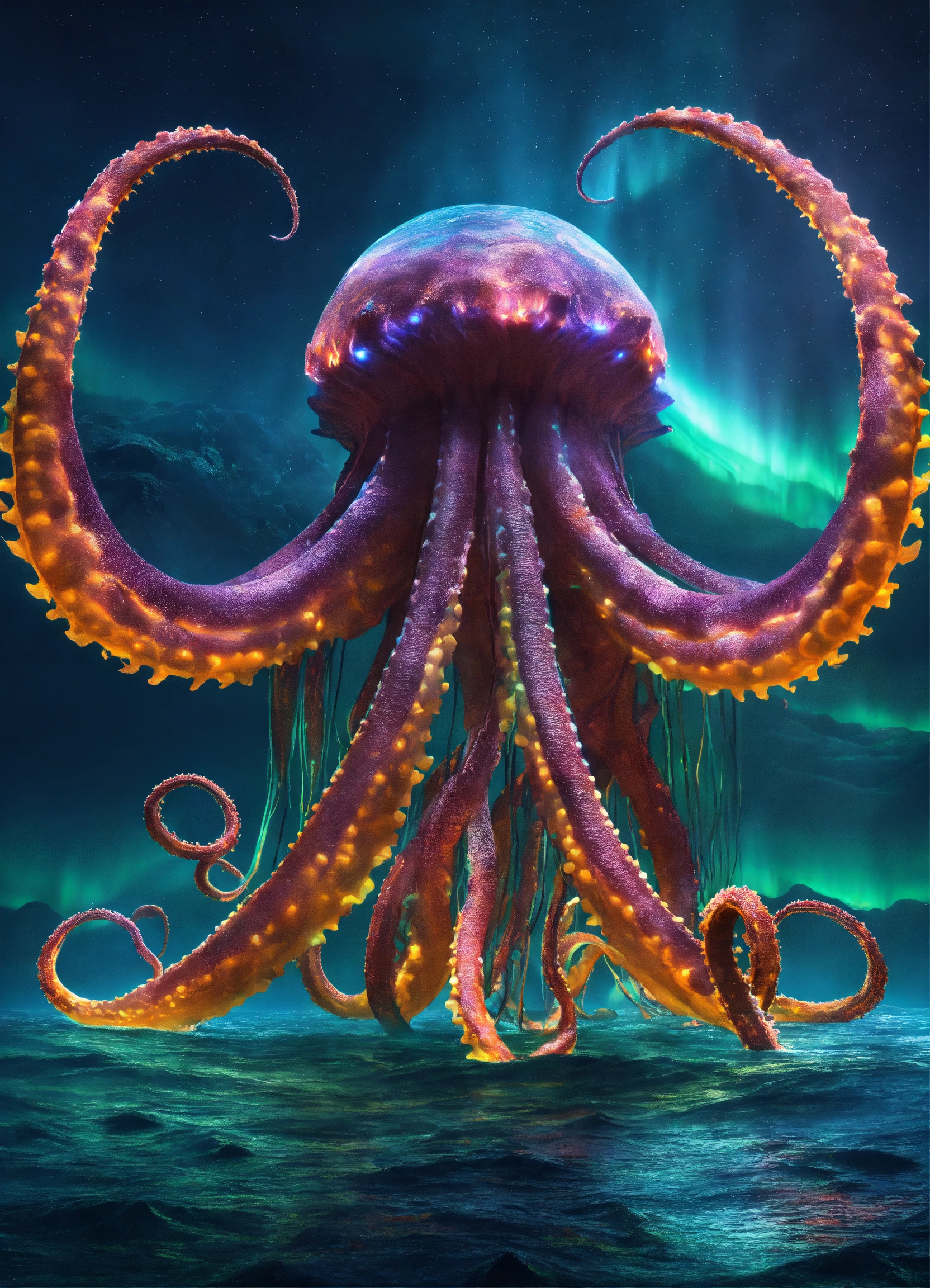 Lexica - Aurora Abysskraken This colossal sea creature, in 8K Ultra 3D, boasts mesmerizing ...