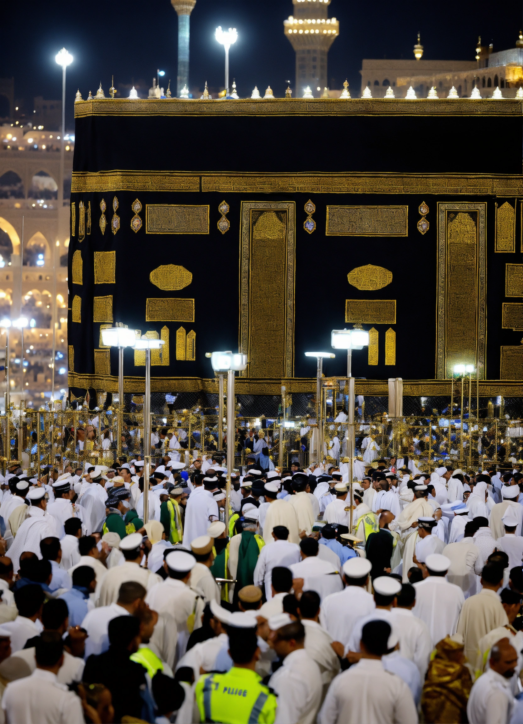 Lexica - Police checkpoints around the kaaba in mecca