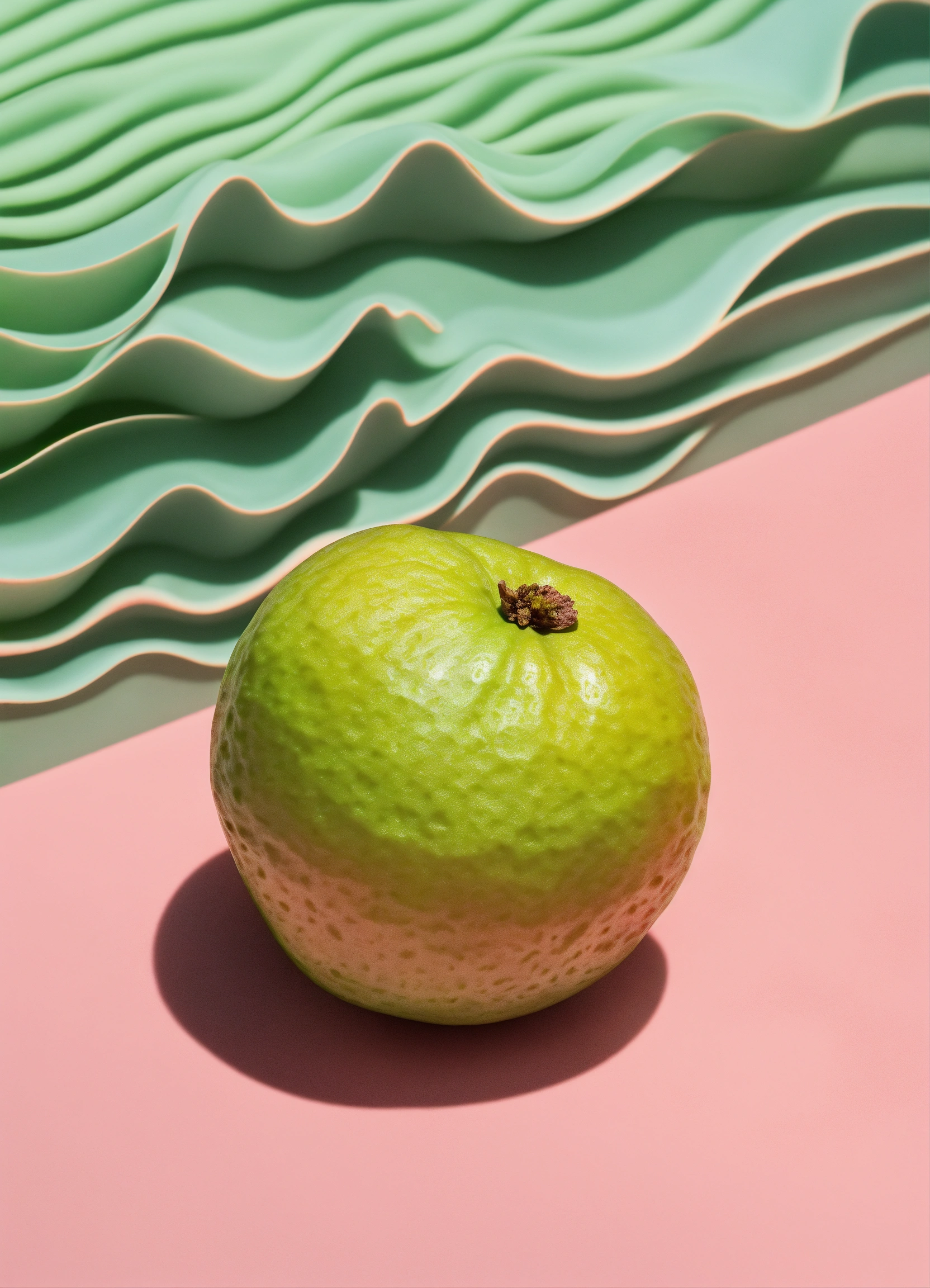 Lexica - The pale colors of guava fruit image intertwined seamlessly ...
