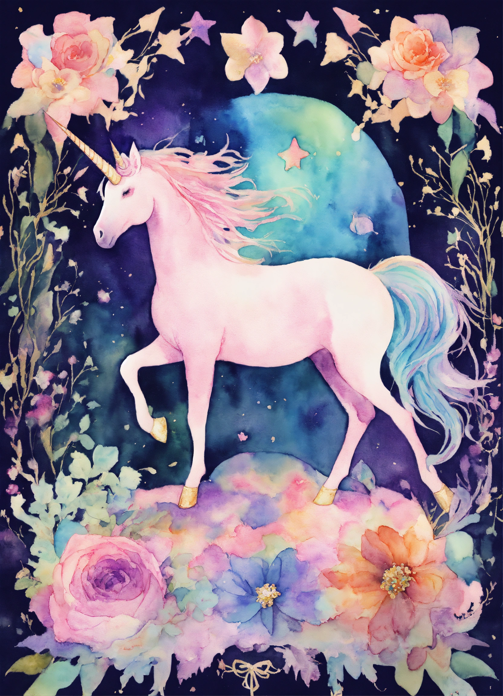 Lexica - Shabby chic dreamy pastel junk journals magical unicorn ...