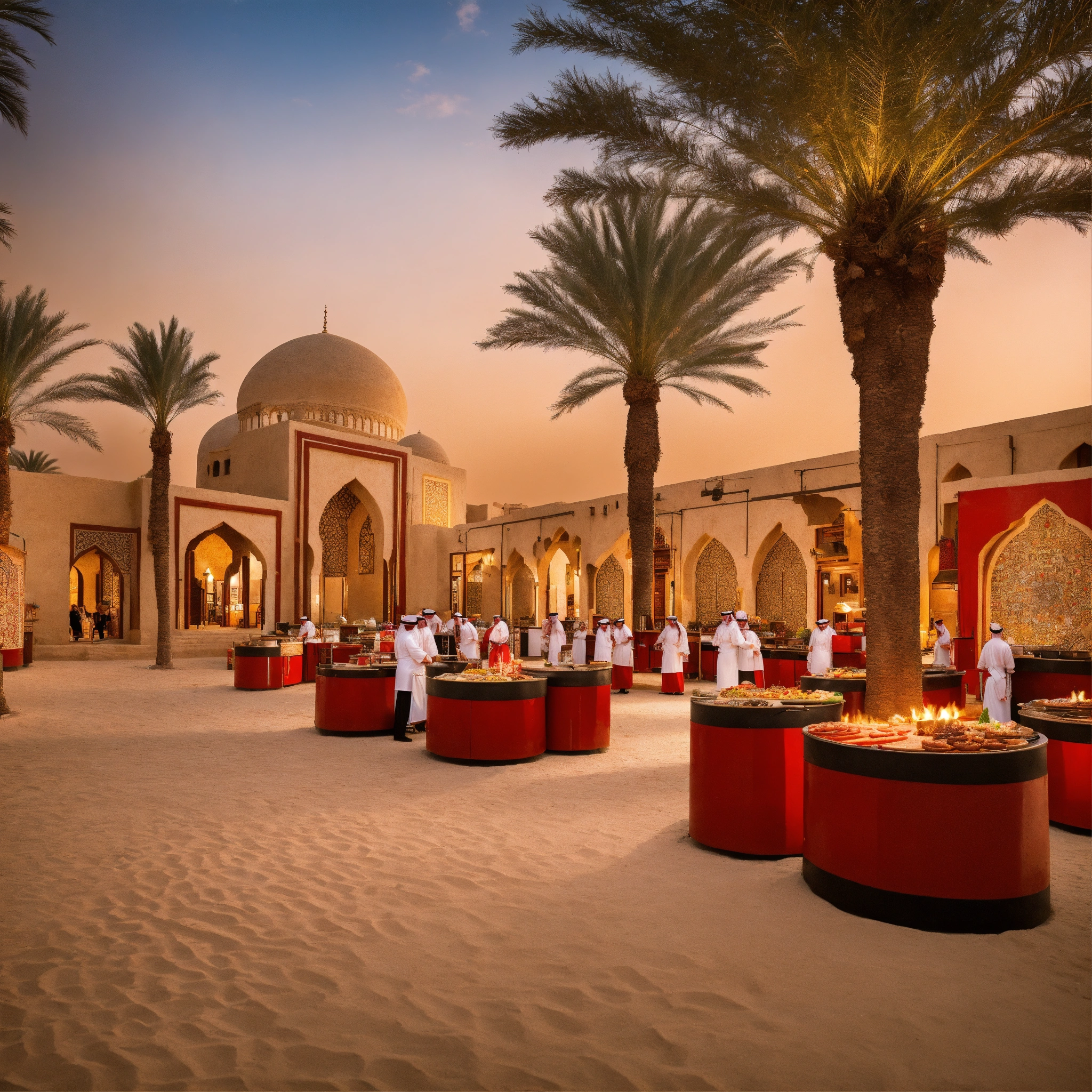 Lexica - Visualize a vibrant scene at the 'Taste of Bahrain' Food ...