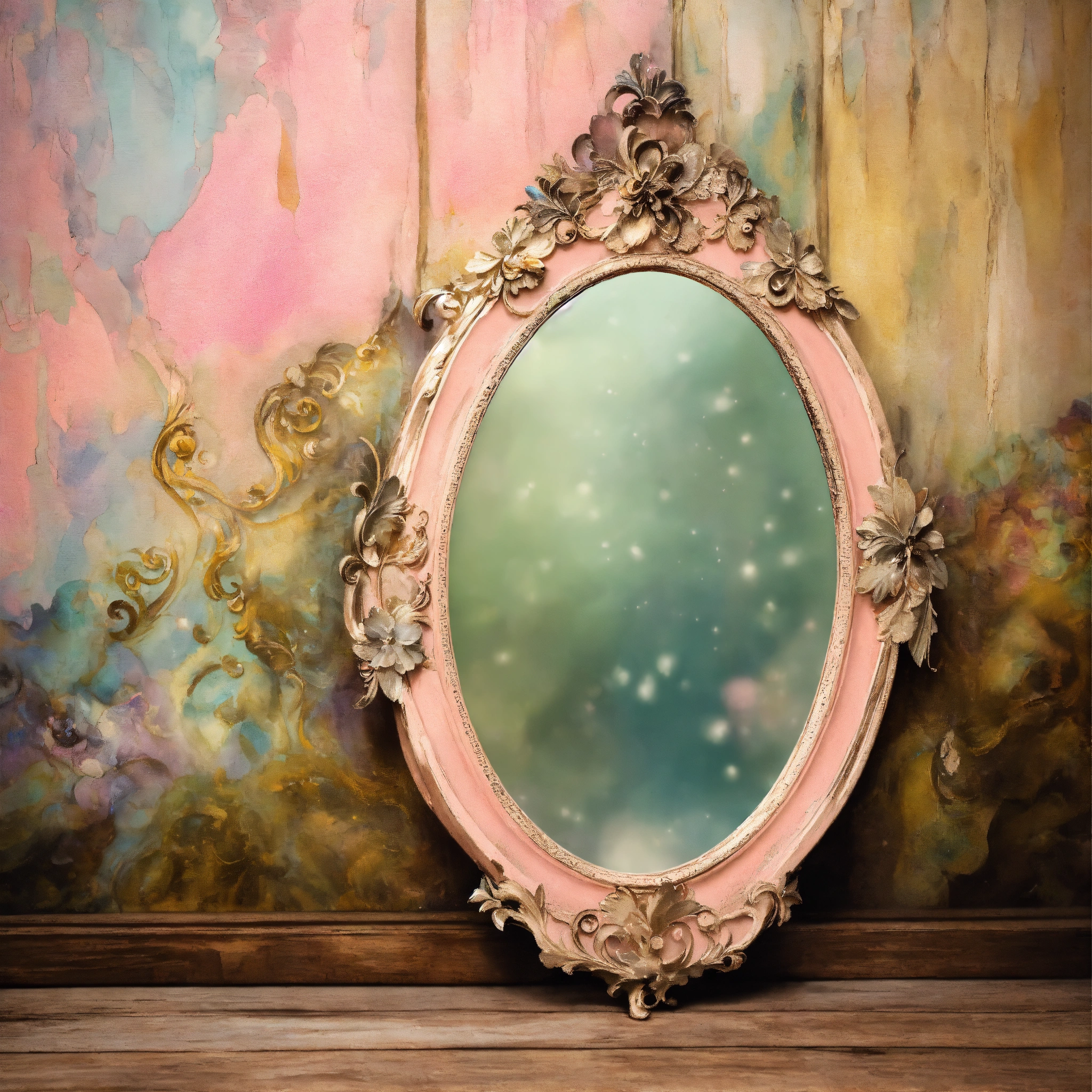 Lexica - Shabby chic dreamy mist pastel junk journals mirror mirror on ...