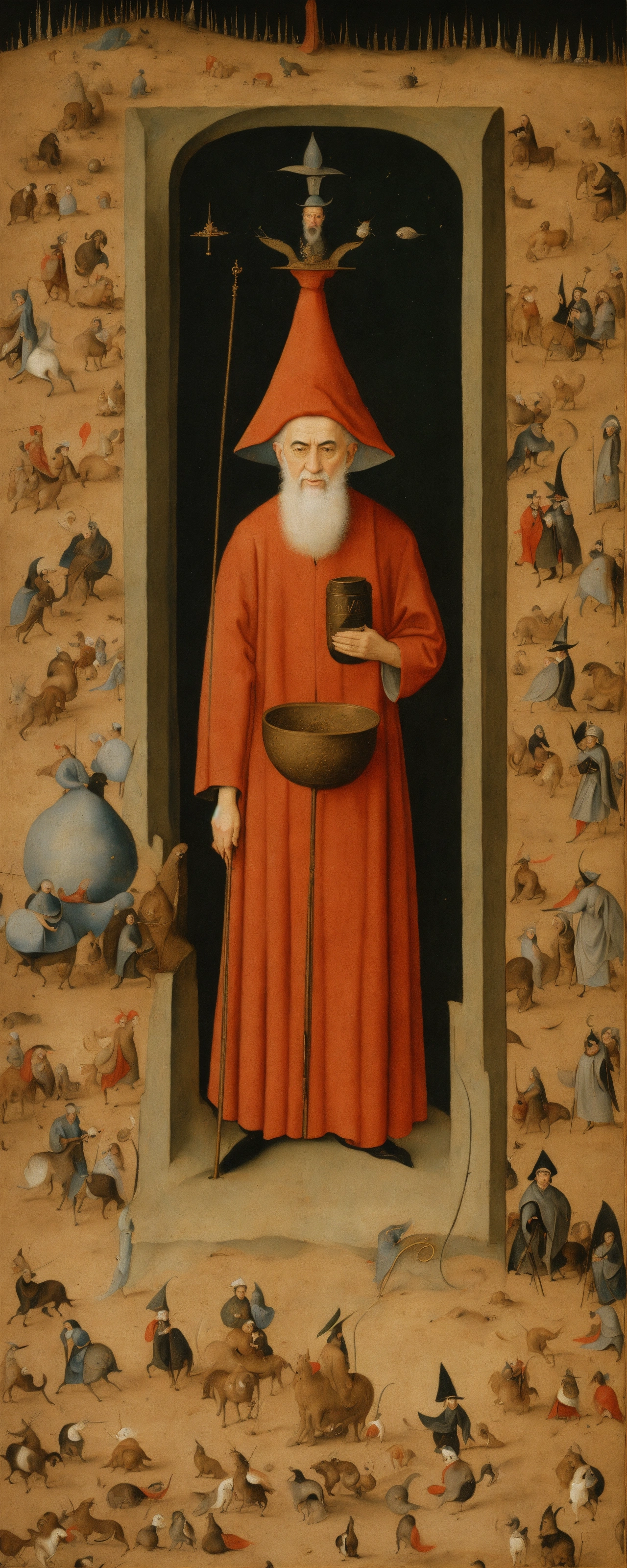 Lexica - "A bizarre portrait of Ayatollah Khamenei in hell in Voynich Manuscript " by Hieronymus ...