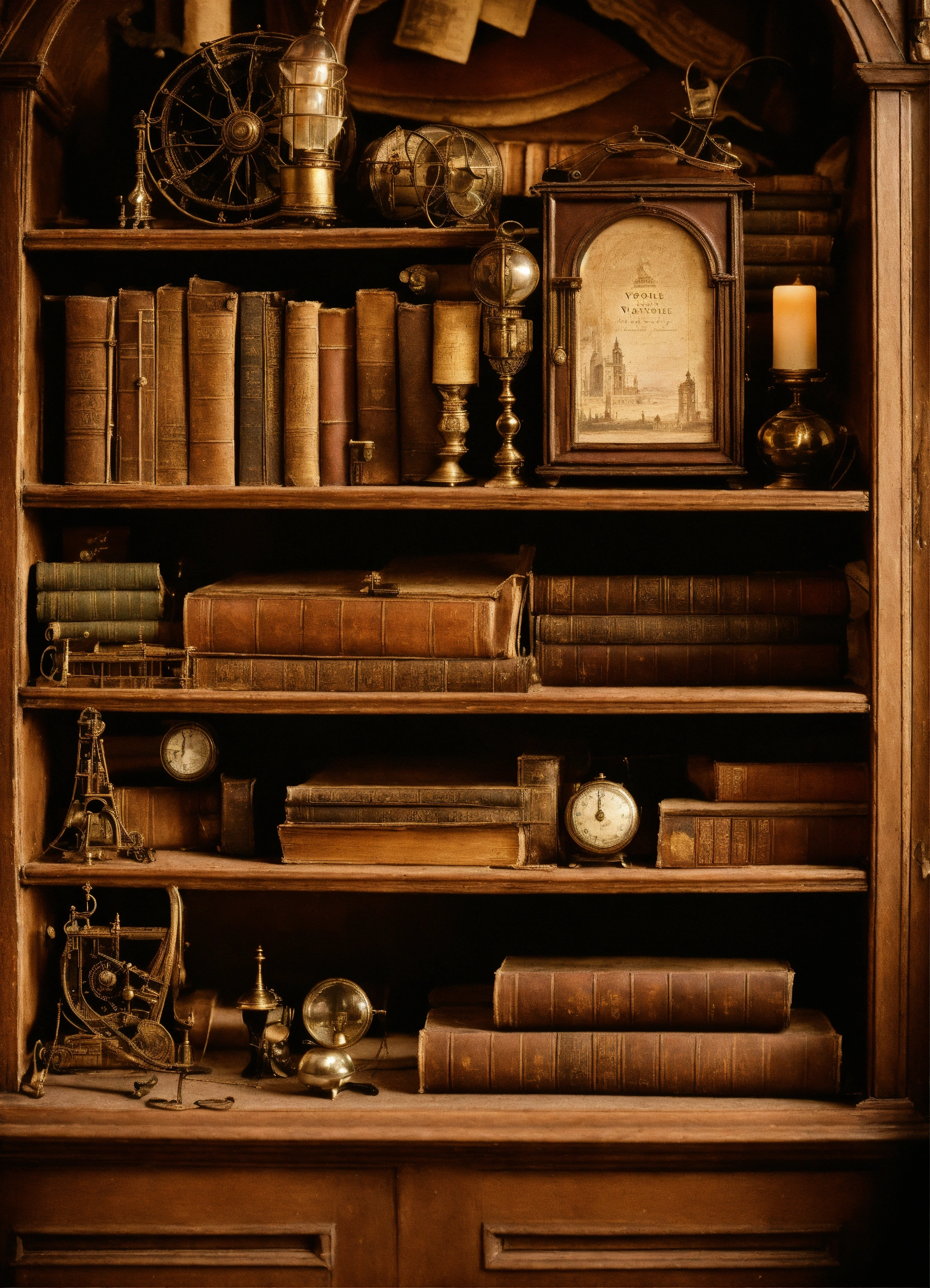 Lexica - A mini enchanted world is born among old books on a Victorian ...