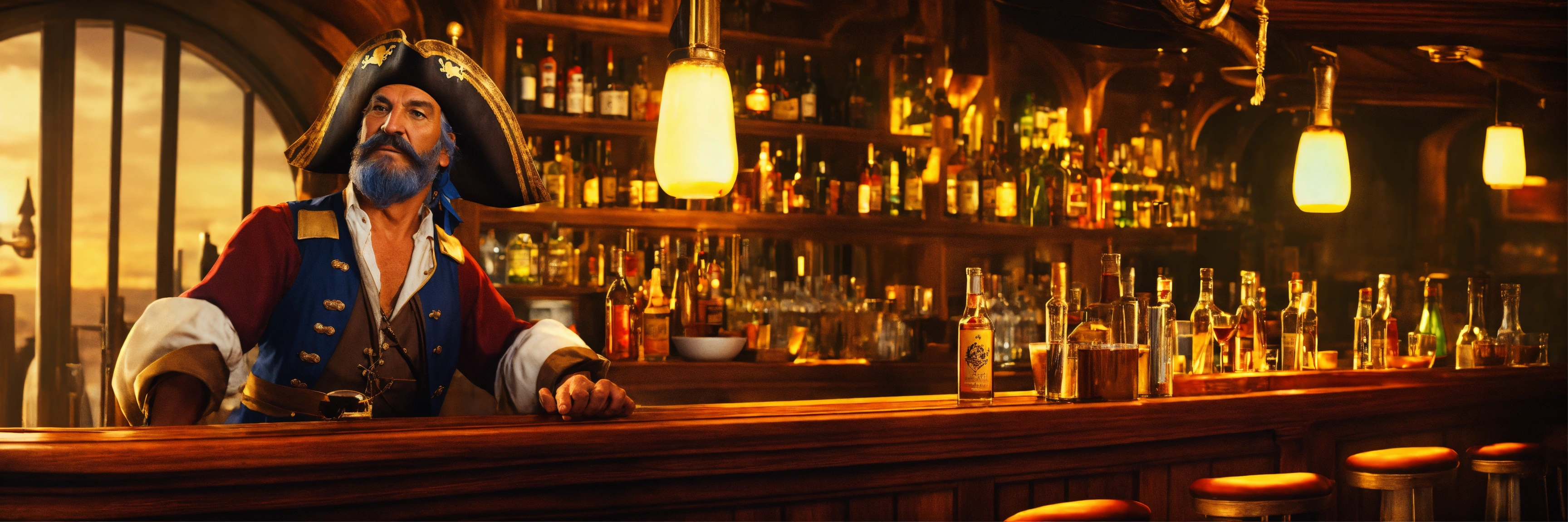 Lexica - Pirate Bartender old, 8k