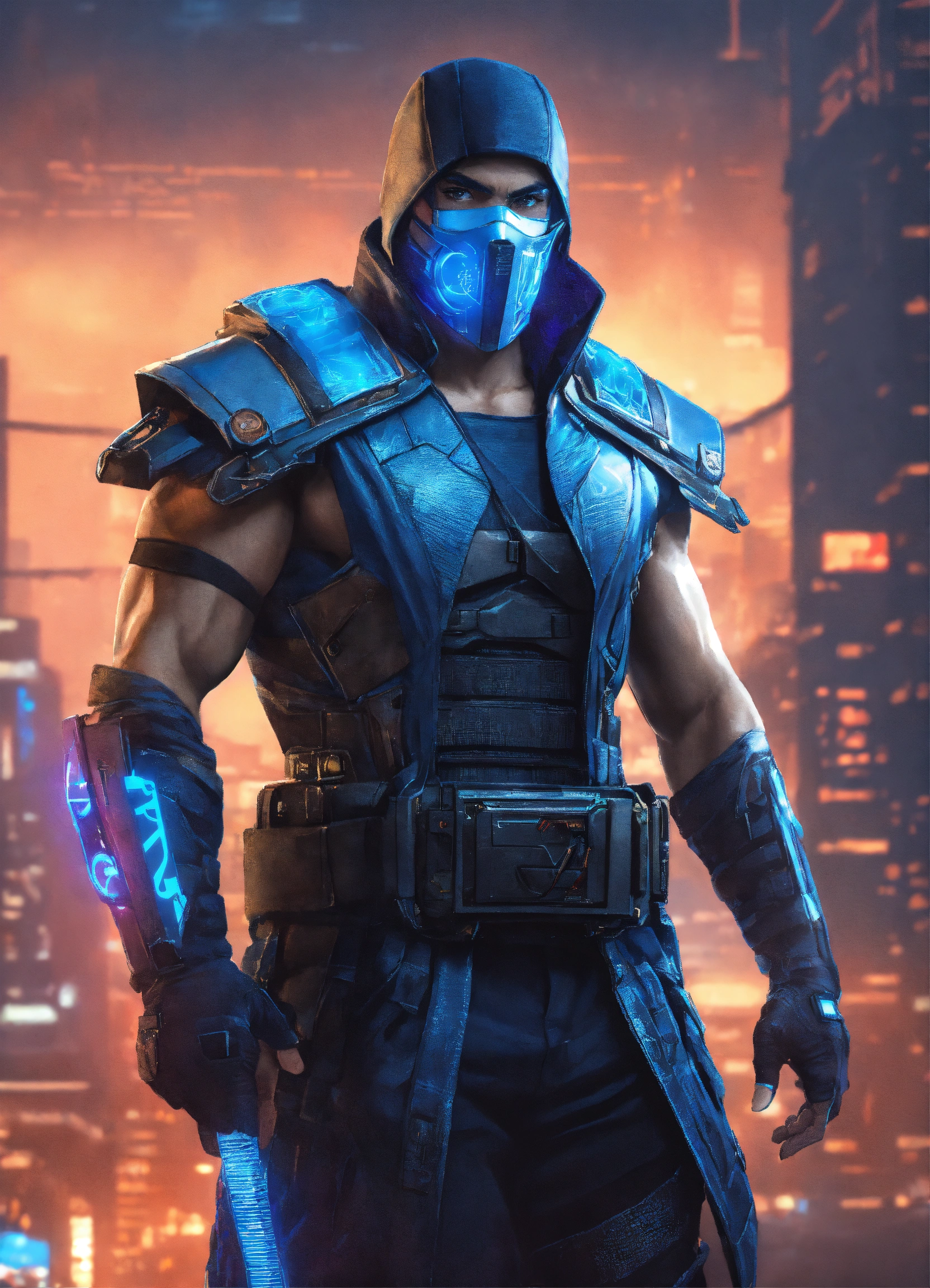 Lexica - Sub zero in mega cyberpunk style