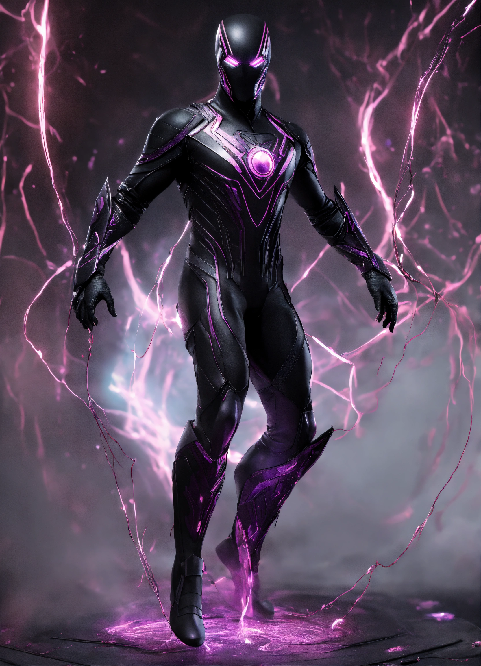 Lexica - Marvel style Name Void Costume A deep black suit with wisps of ...