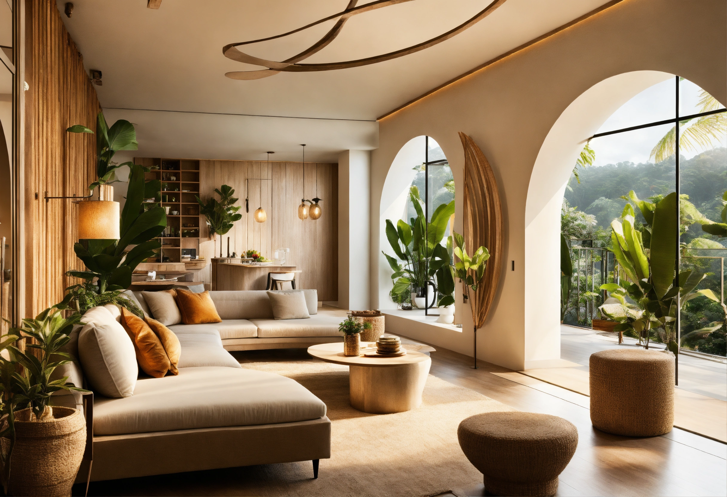 Lexica - Modern take on upscale bali inspired small condo white round ...