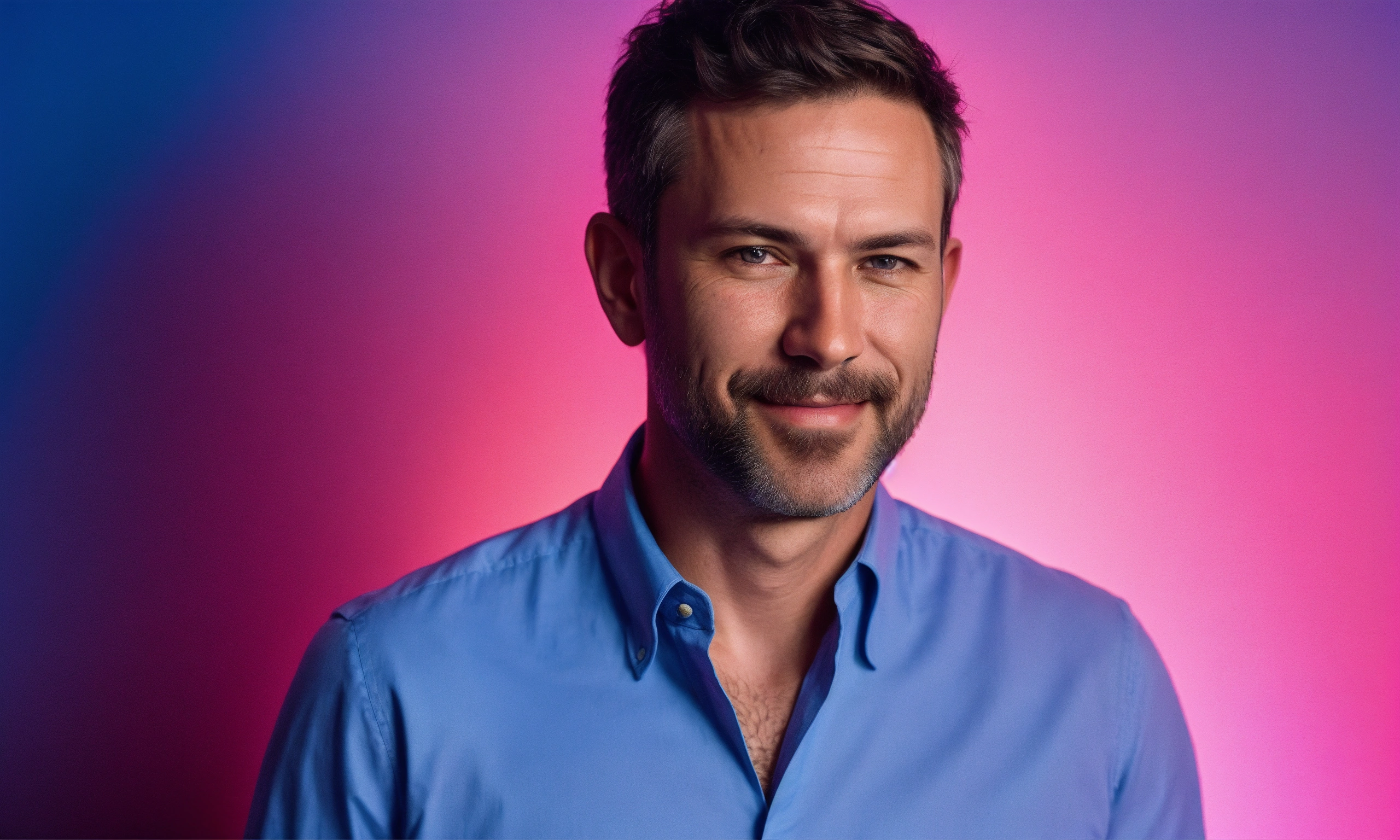 Lexica - Perfect photo portrait, bust shot, of a 43 yo white man, with ...