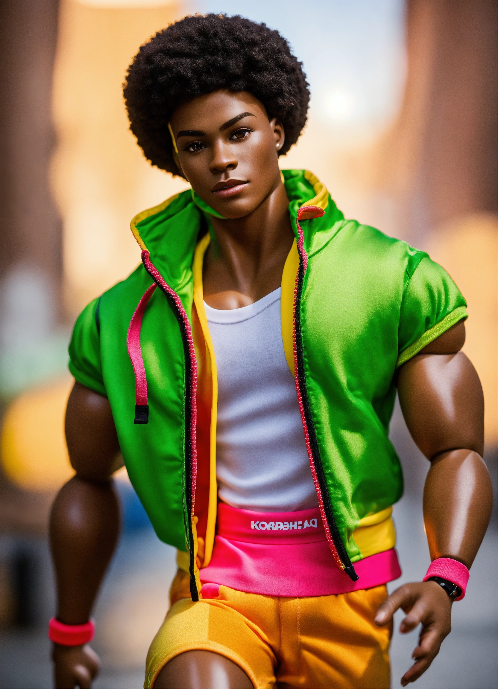 Lexica - Design an athletic African American Ken doll in workout ...
