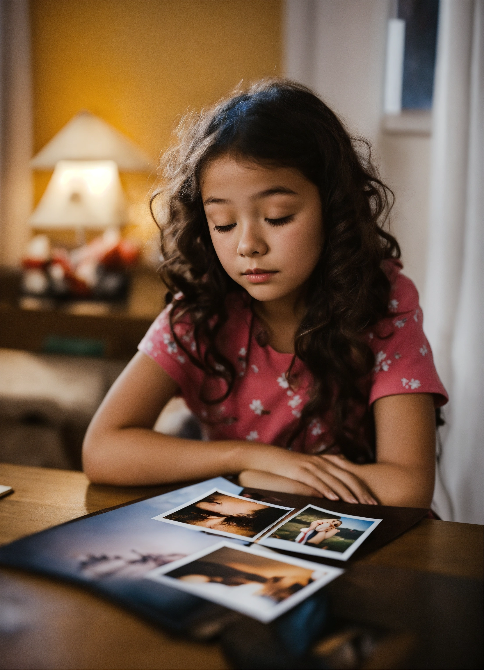 Lexica Young Girl Looking At Photographs
