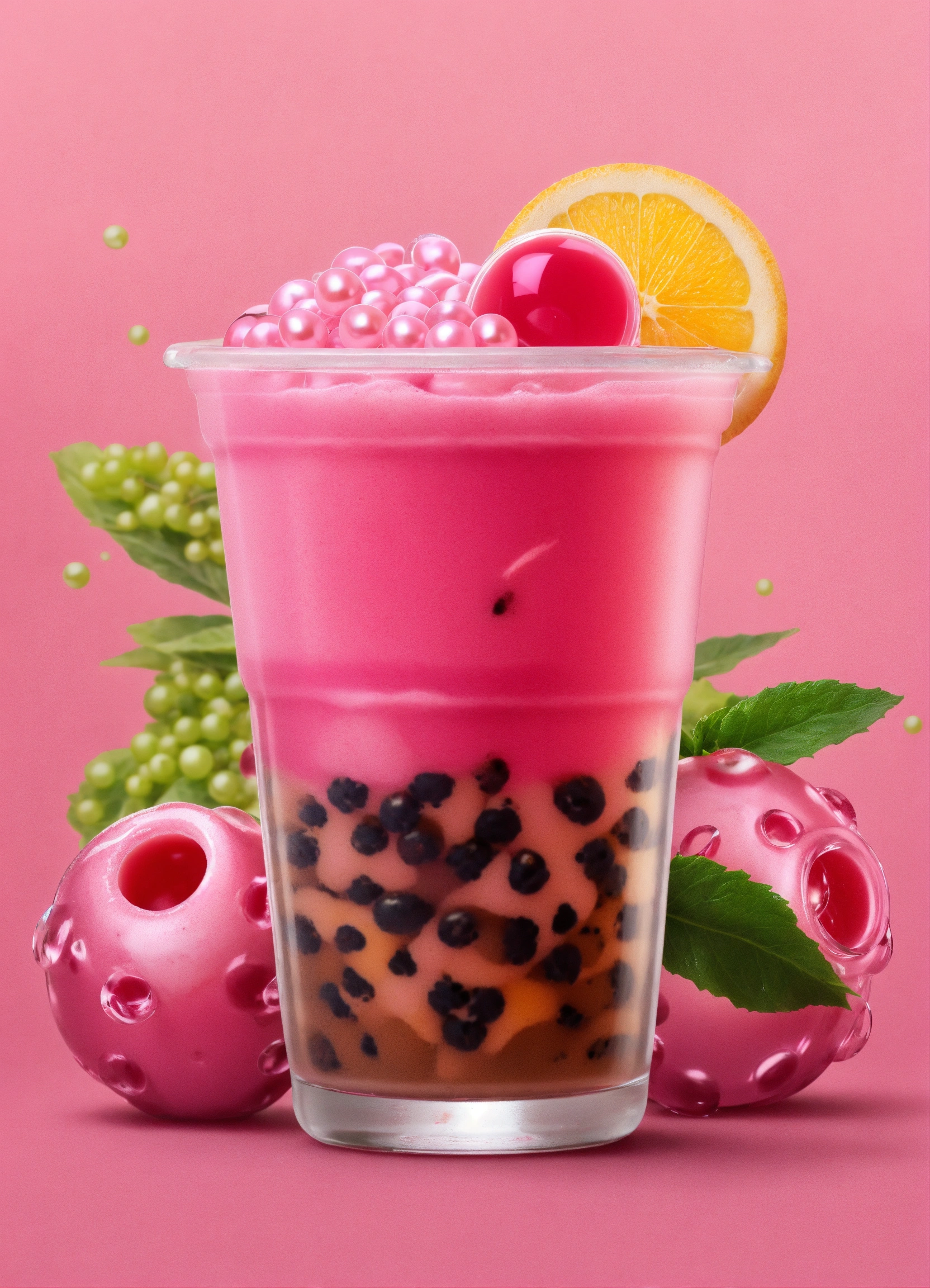 Lexica - Boba tea title, web page interface, bubble tea, tapoica pearls ...