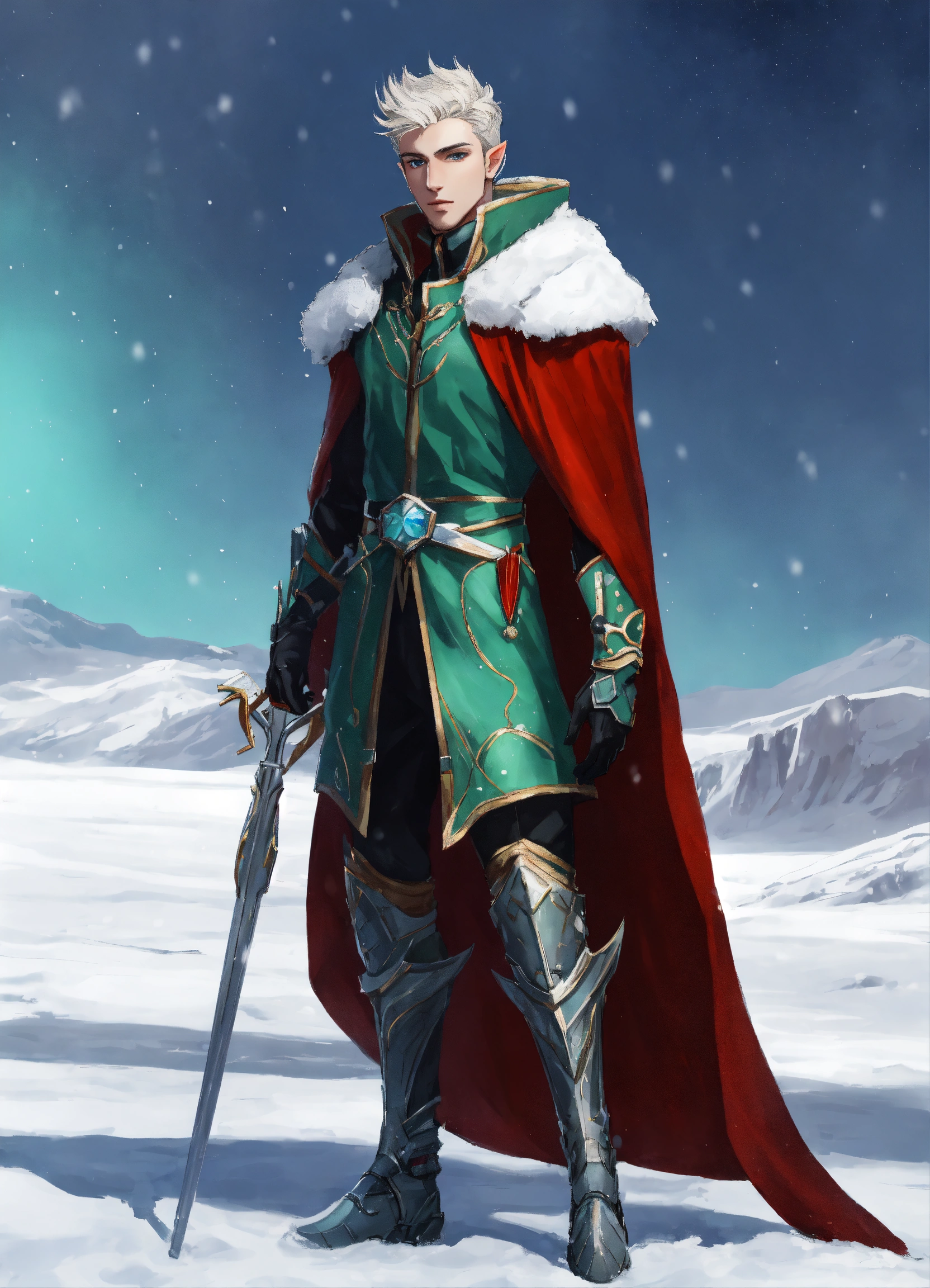 Lexica - Full body drawing of a sci fi high elf, royalty, futuristic ...