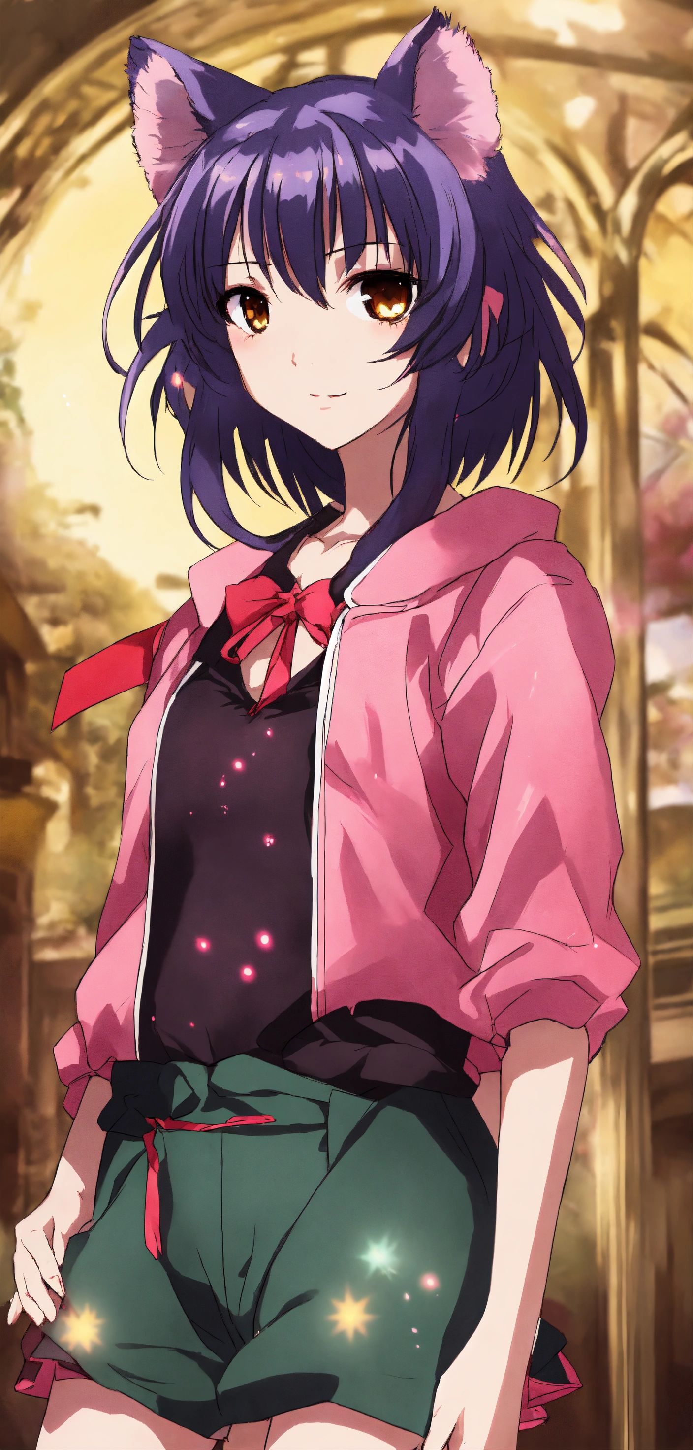 Lexica - Tiger Magical girl with black hair emo style and Brown eyes in ...
