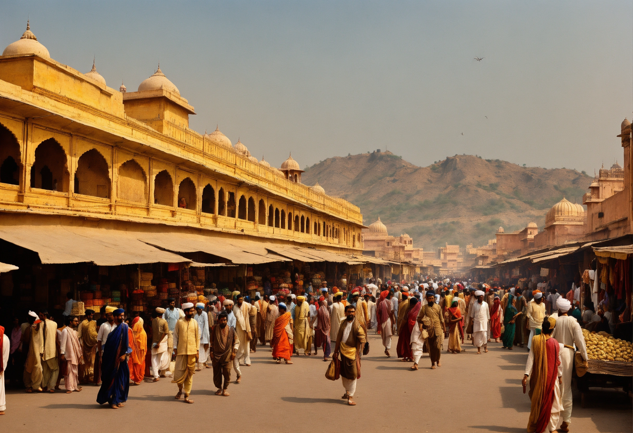 Lexica - Jaipur during ancient time when Jaipur main market was gold ...