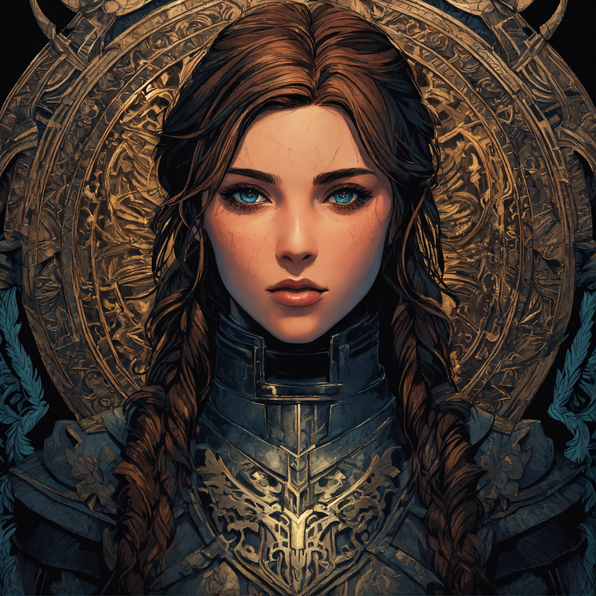 Lexica - Ellie from movie Last of Us, symmetrical epic fantasy art ...