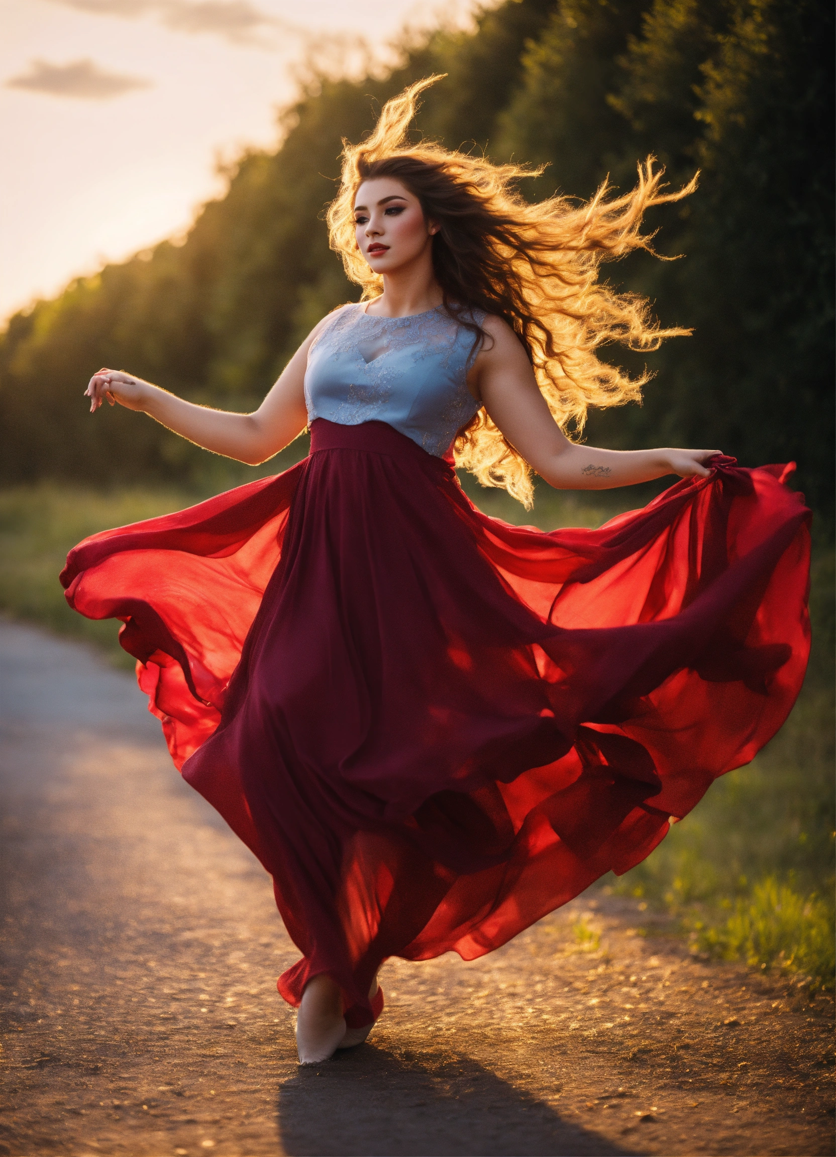 Lexica - A beautiful genderfluid young man dancing. Feminine features ...