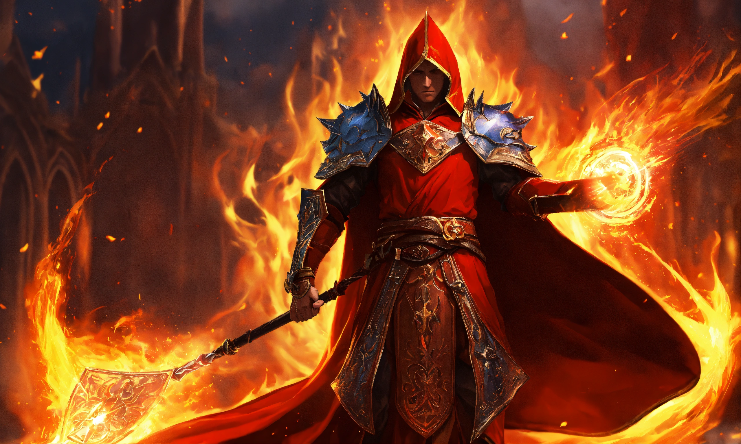 Lexica - Fire shield, shield made of flames, magical shield, magical ...