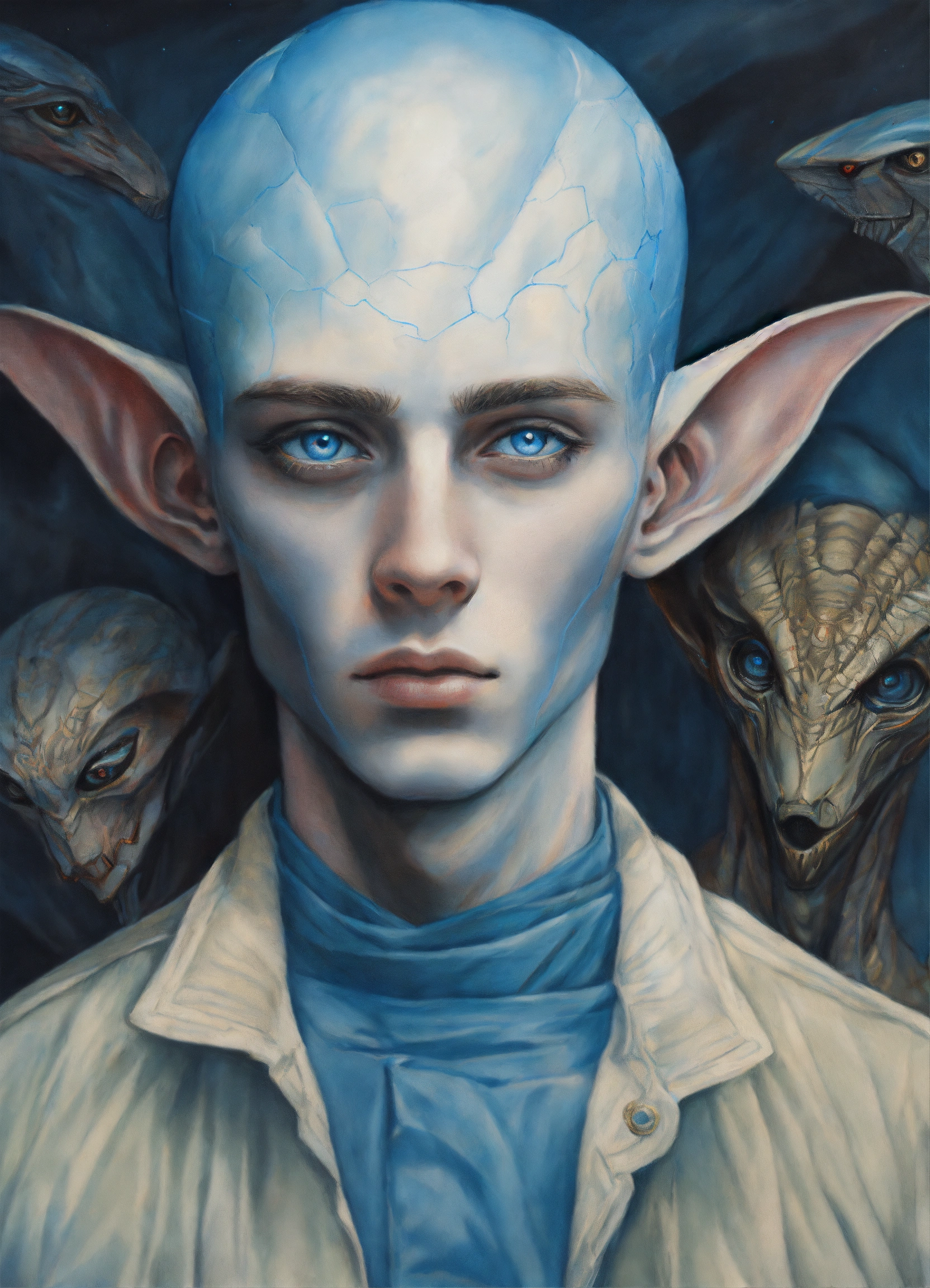 Lexica - Realistic colored pencil illustration of Portrait of a ...