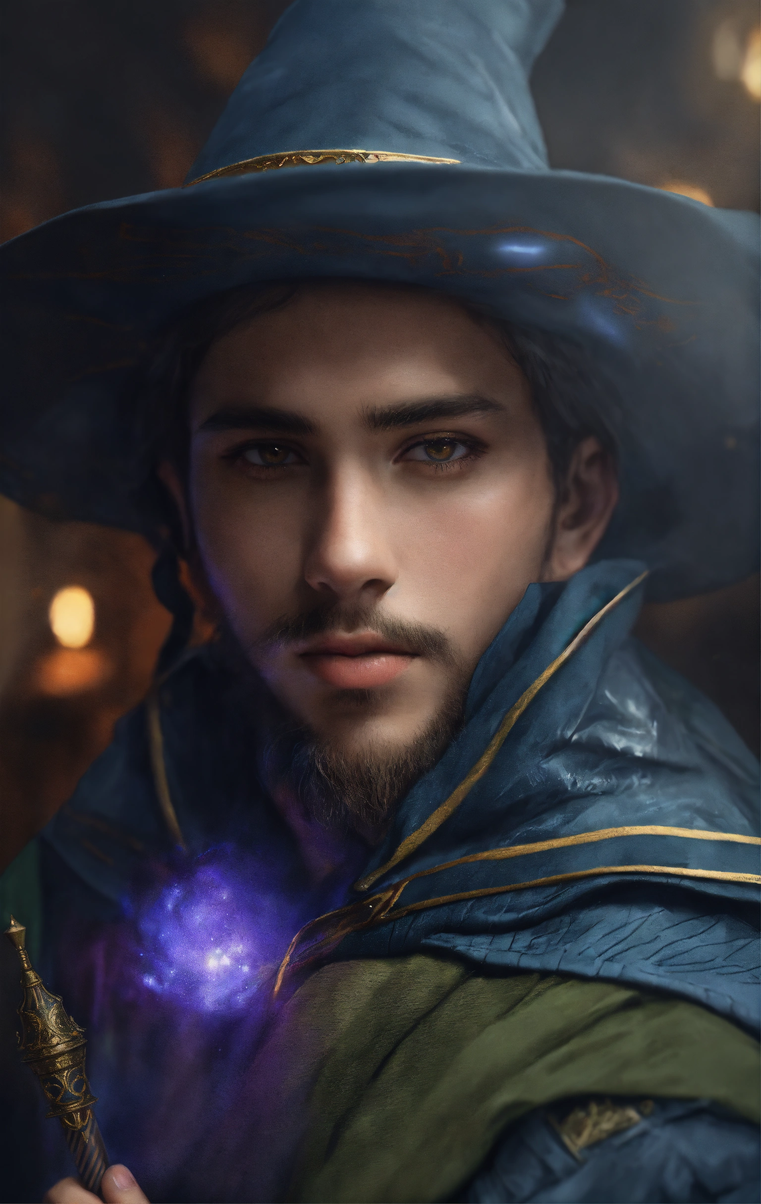 Lexica - Portrait shot of a young wizard, photorealistic