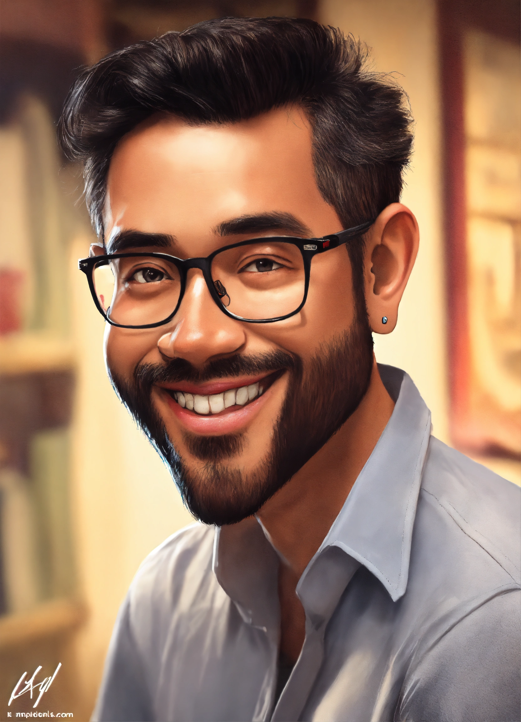 Lexica - Caricature animation talk portrait