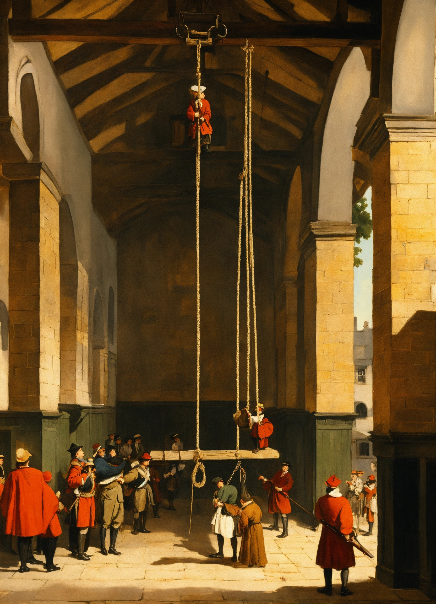 Lexica - Public execution, gallows in the courtyard, executioner ...