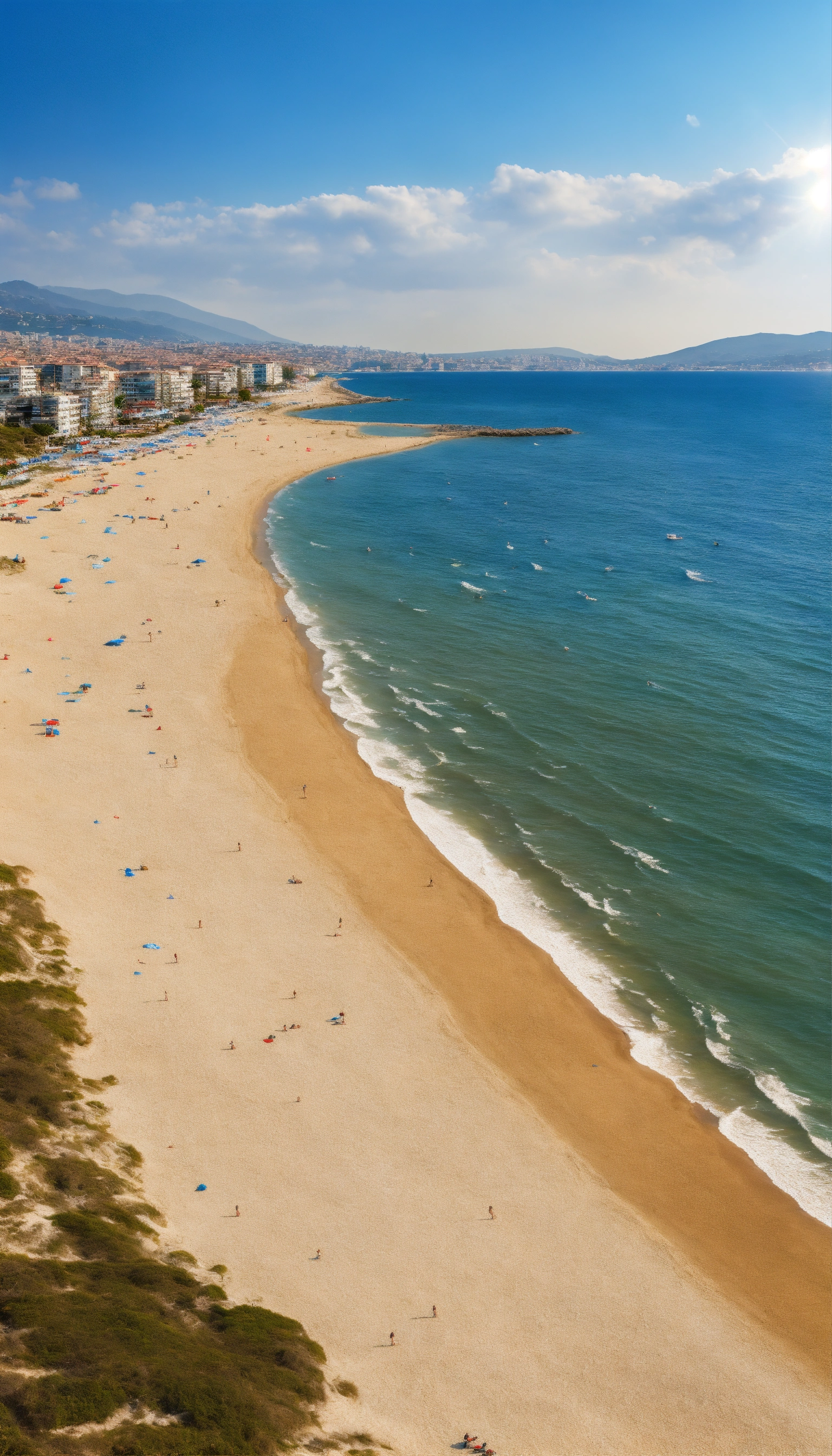Lexica - Beach, izmir, sun, sea, sand, sunny, afternoon, bright ...