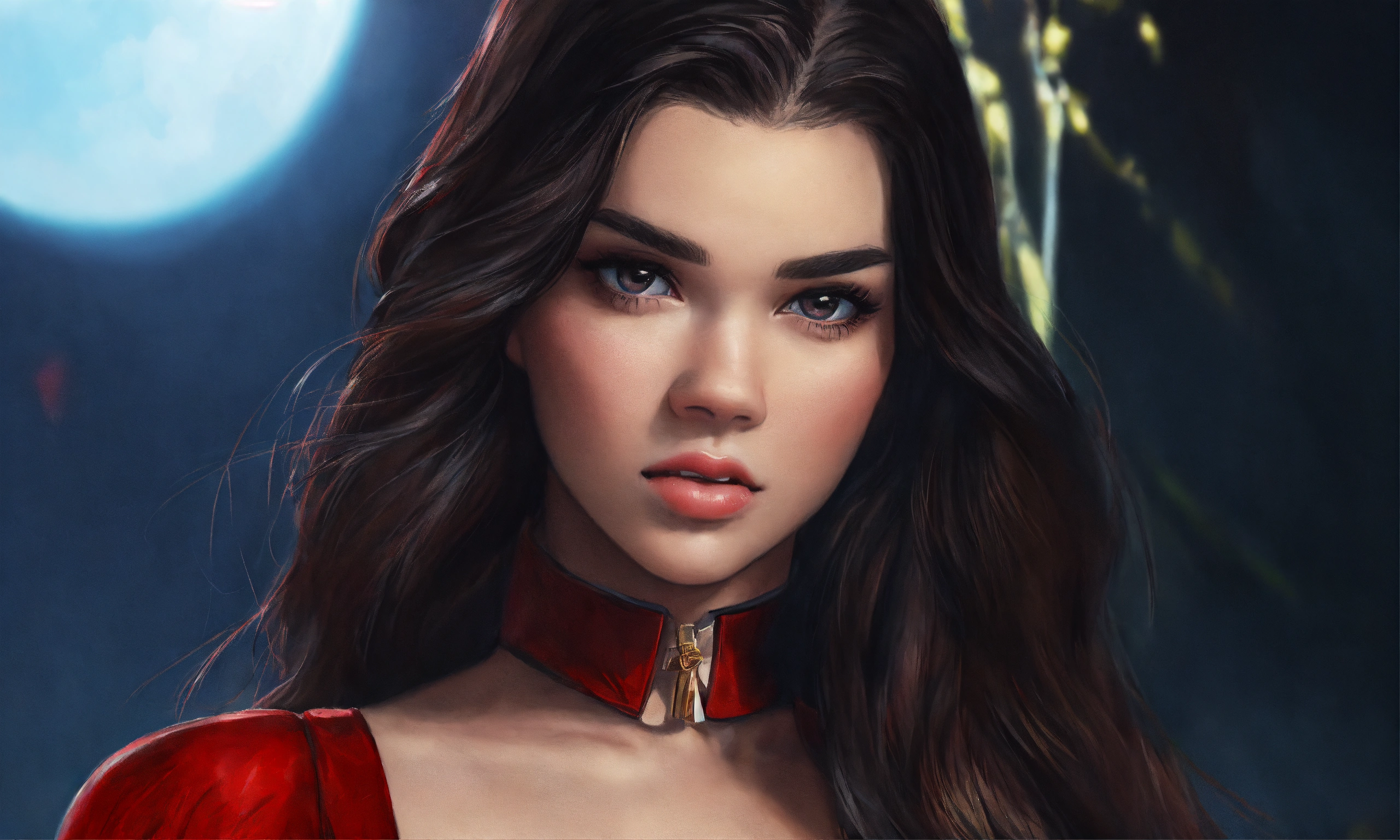 Lexica - Portrait of hailee steinfeld,vampirella realiste